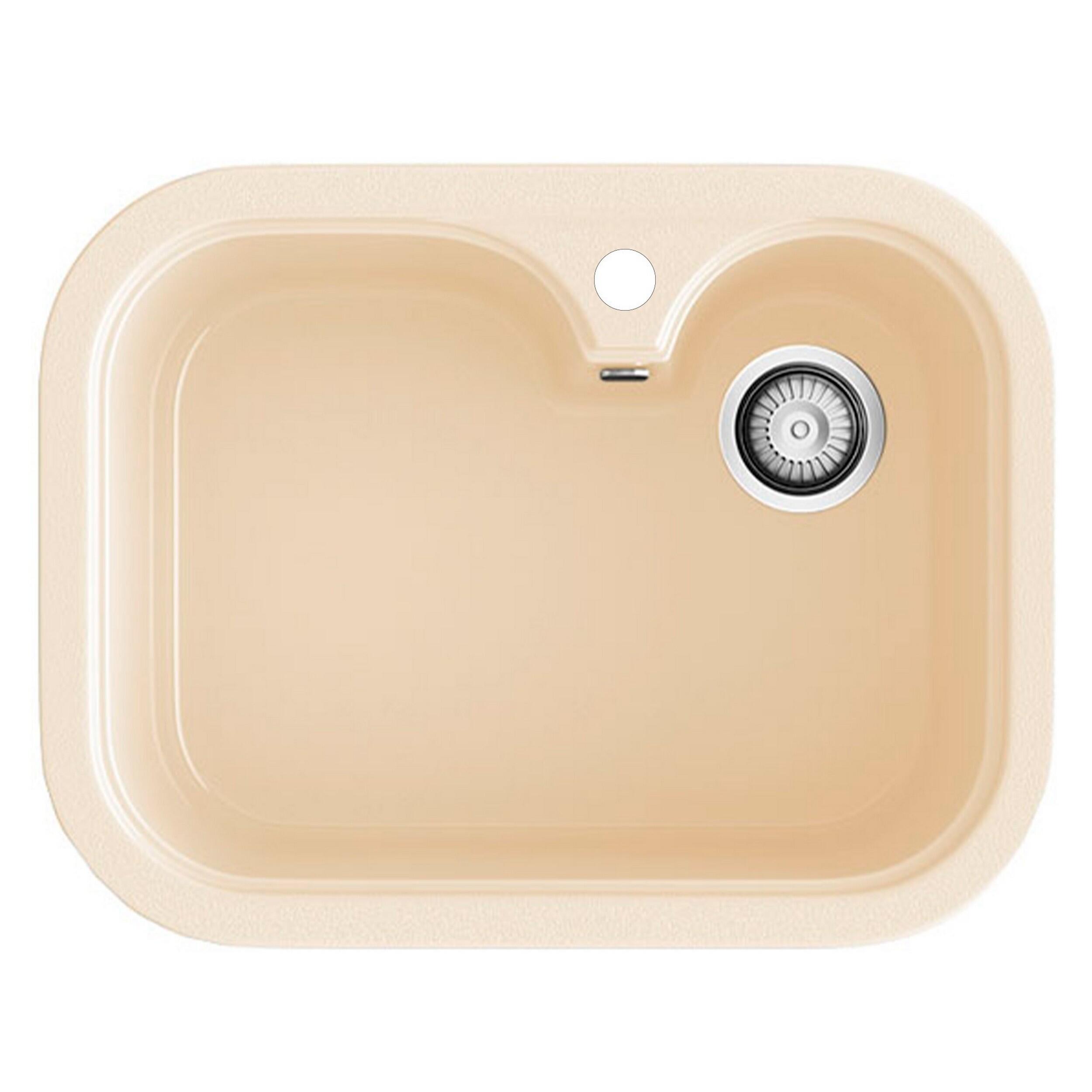 Fregadero de resina POALGI Basic 63.5 x 49 cm | Leroy Merlin