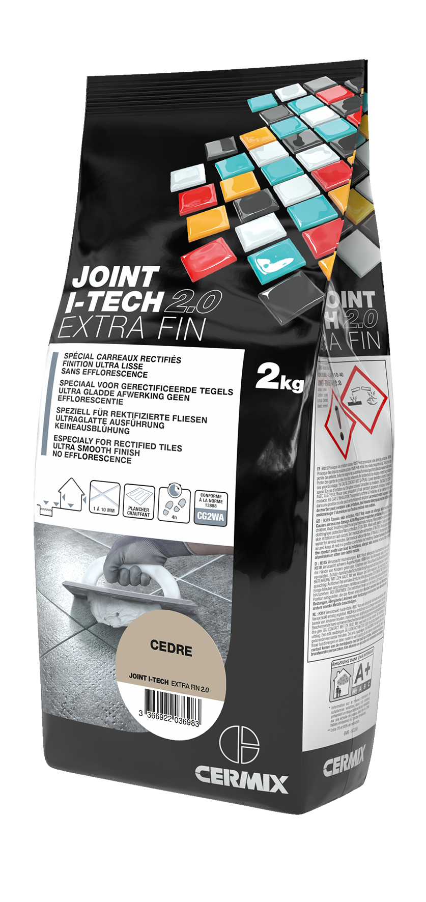 Joint extrafin cèdre 2kg Cermix | Leroy Merlin