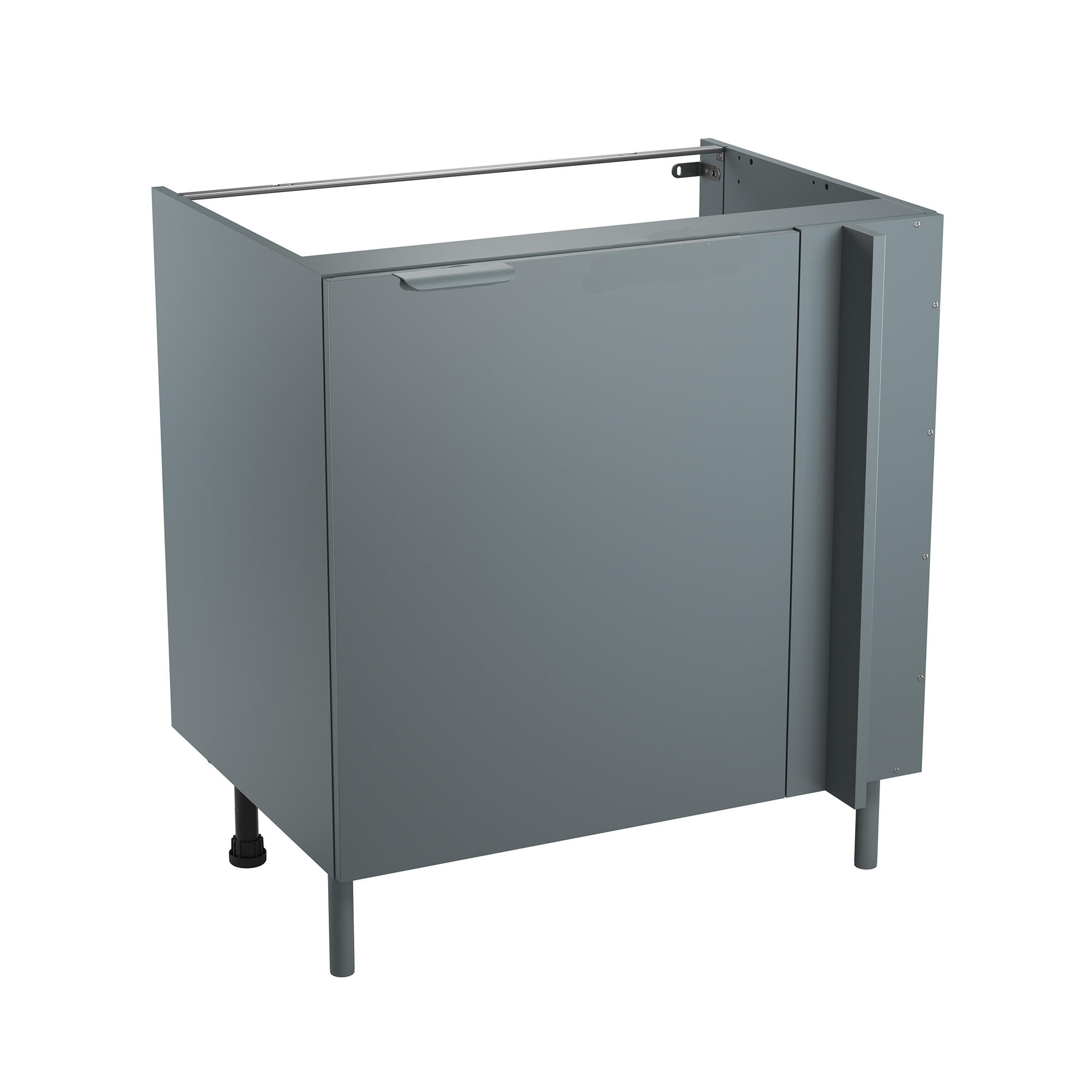 Meuble bas d'angle de cuisine Eleki gris 1 porte H87.1 x l80 | Leroy Merlin Meuble bas d'angle de cuisine Eleki gris 1 porte H87.1 x l80 | Leroy Merlin