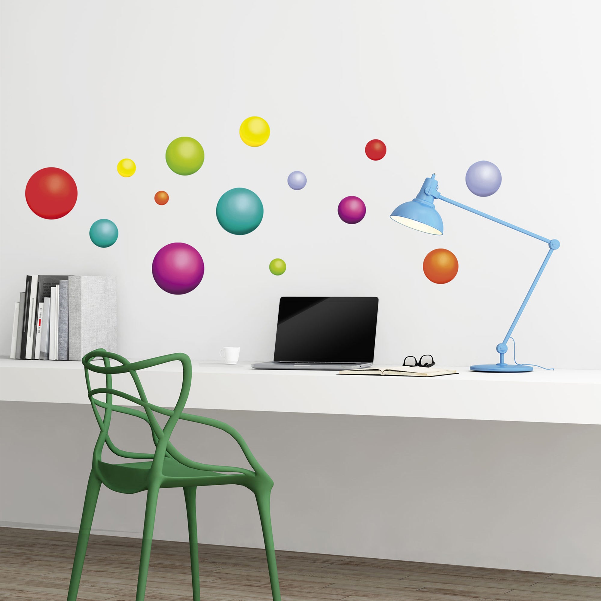 Sticker décoratif balles colorées, multicolore x 24 cm | Leroy Merlin