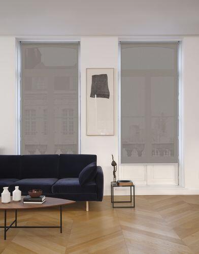 Store enrouleur tamisant acoustique sur-mesure premium Tecno taupe ...