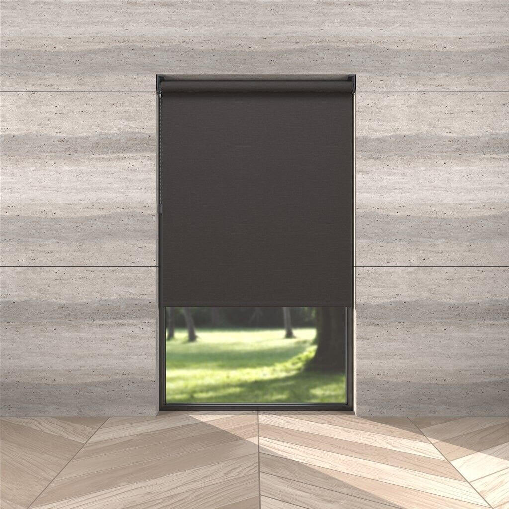 Store enrouleur occultant sur-mesure premium Porto cendre | Leroy Merlin
