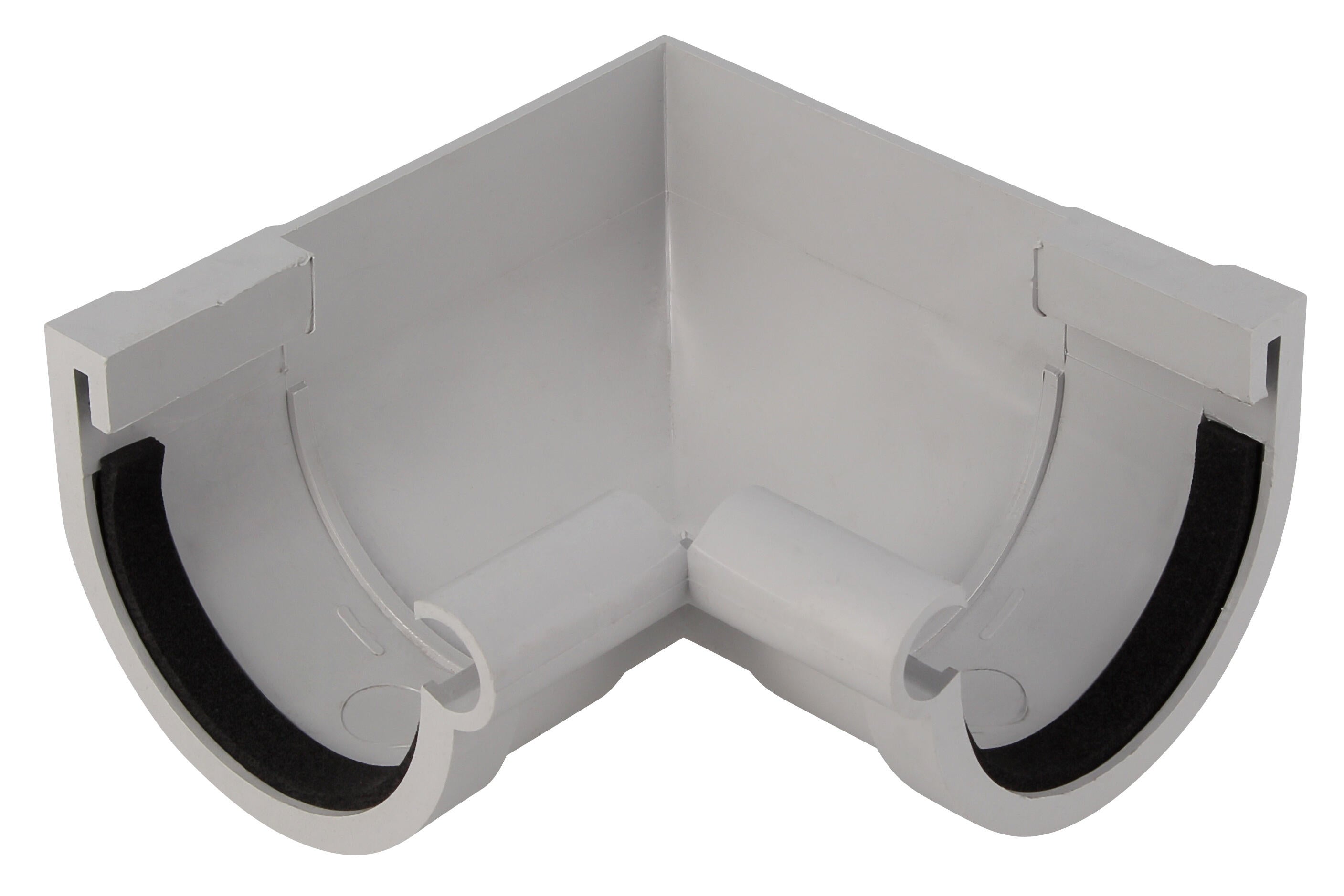 Angle intérieur 90°, à joint, en PVC, pour gouttière développé 16 ...