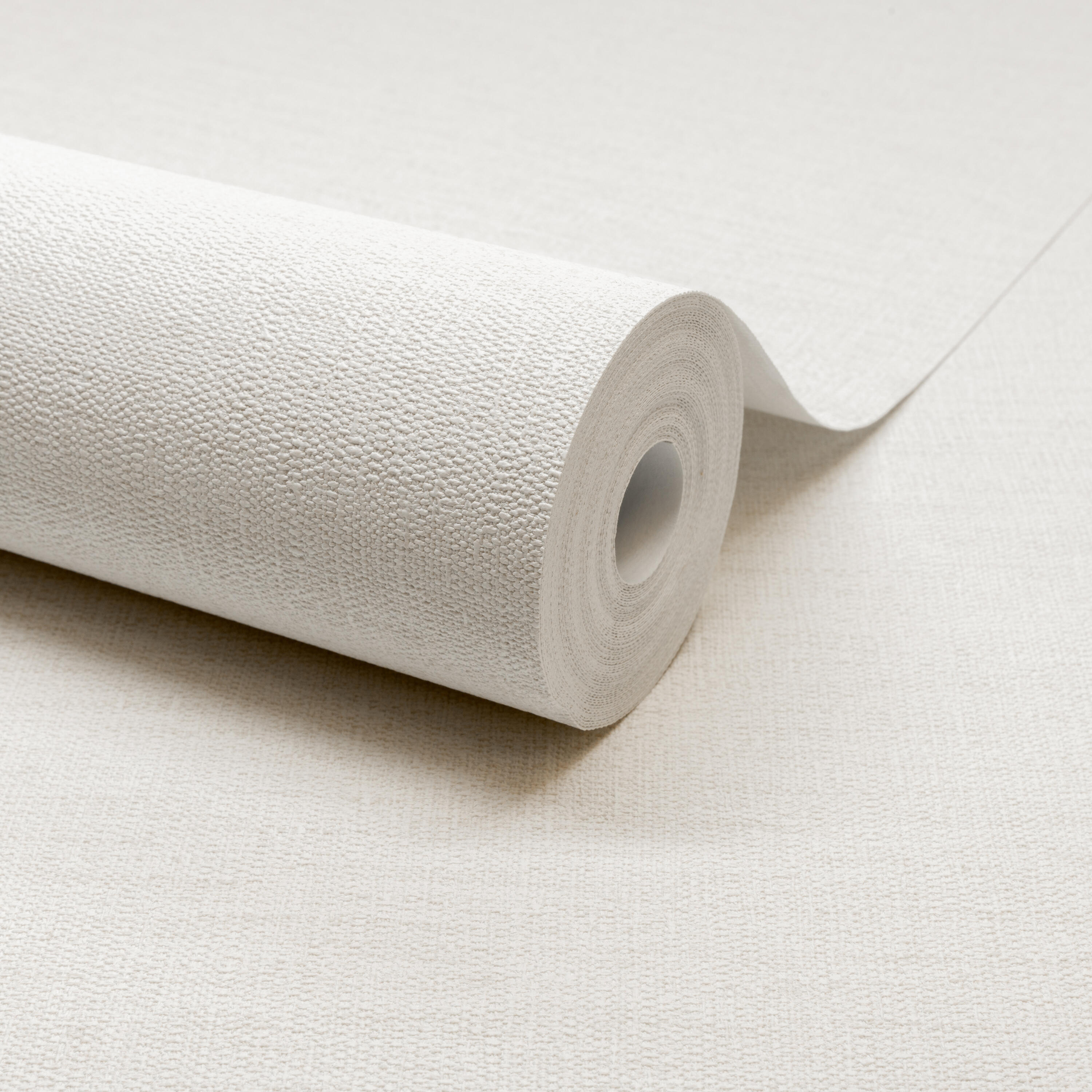 Papier peint intissé Aspect paille INSPIRE blanc paper 6 | Leroy Merlin