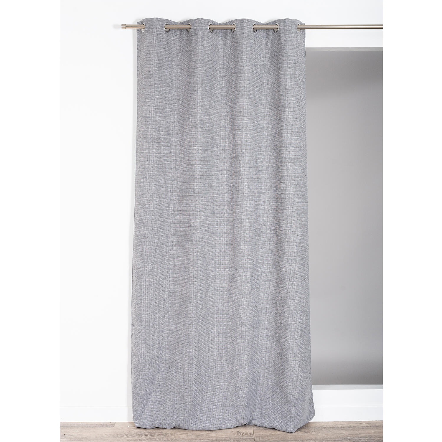 Rideau tamisant, Iris, gris H.260 x l.140 cm | Leroy Merlin