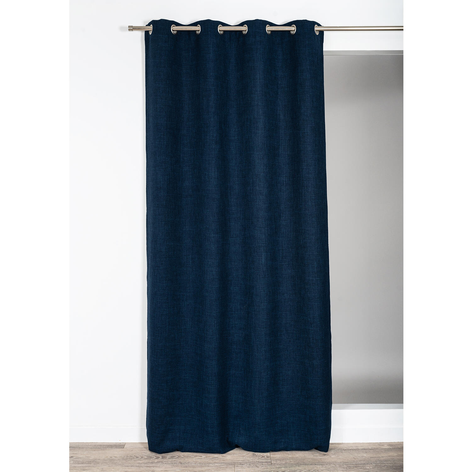 Rideau tamisant, Iris, bleu H.260 x l.140 cm | Leroy Merlin