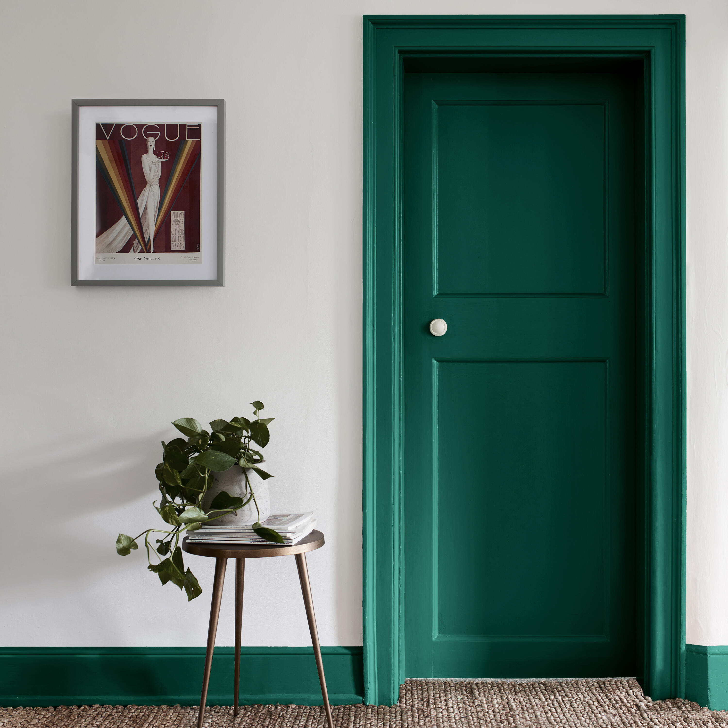 Peinture boiserie, radiateur vert basque brillant DULUX VALENTINE ...