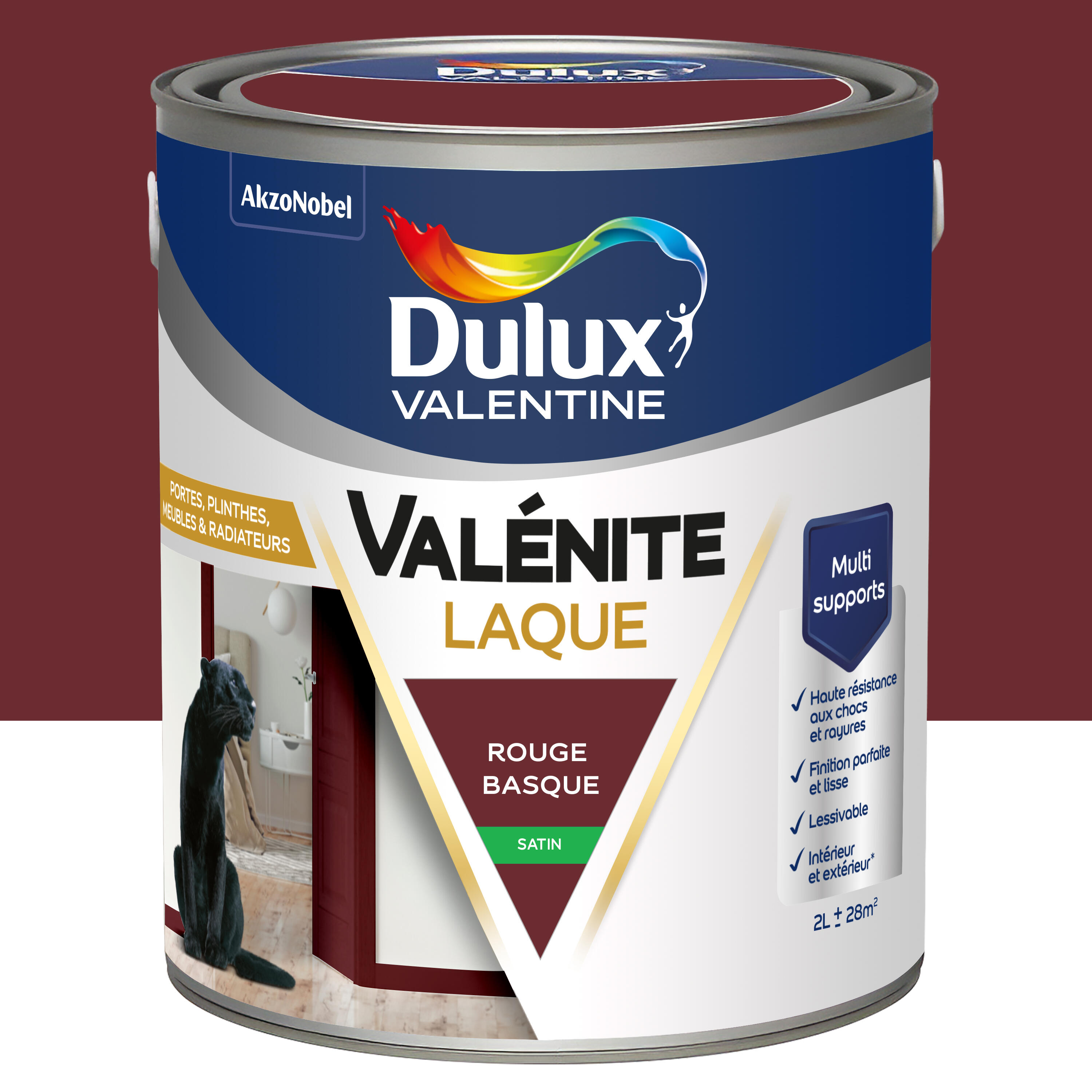 Peinture boiserie, radiateur rouge basque satin DULUX VALENTINE ...