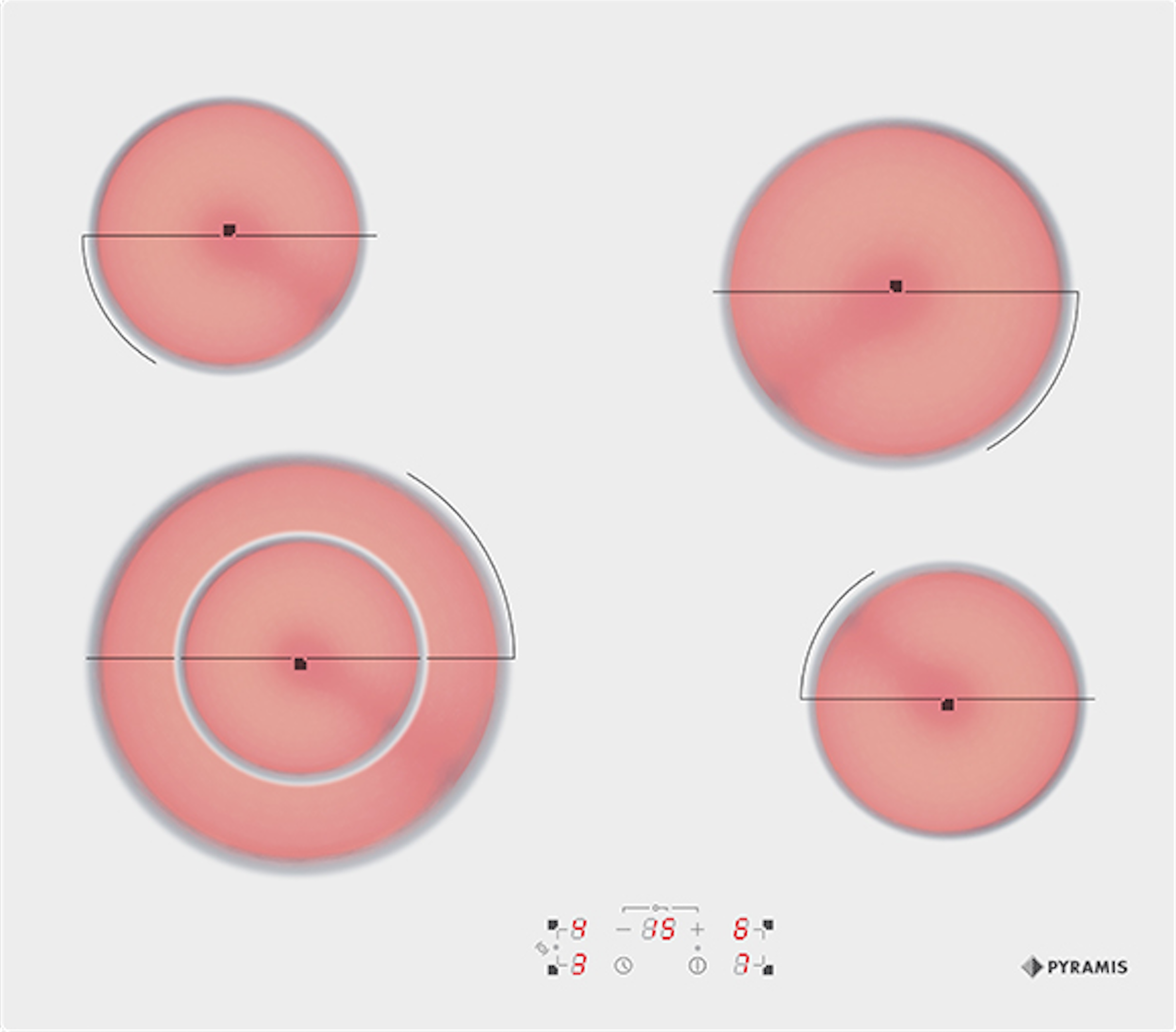 Płyta ceramiczna PHC61510FMW Pyramis - Leroy Merlin