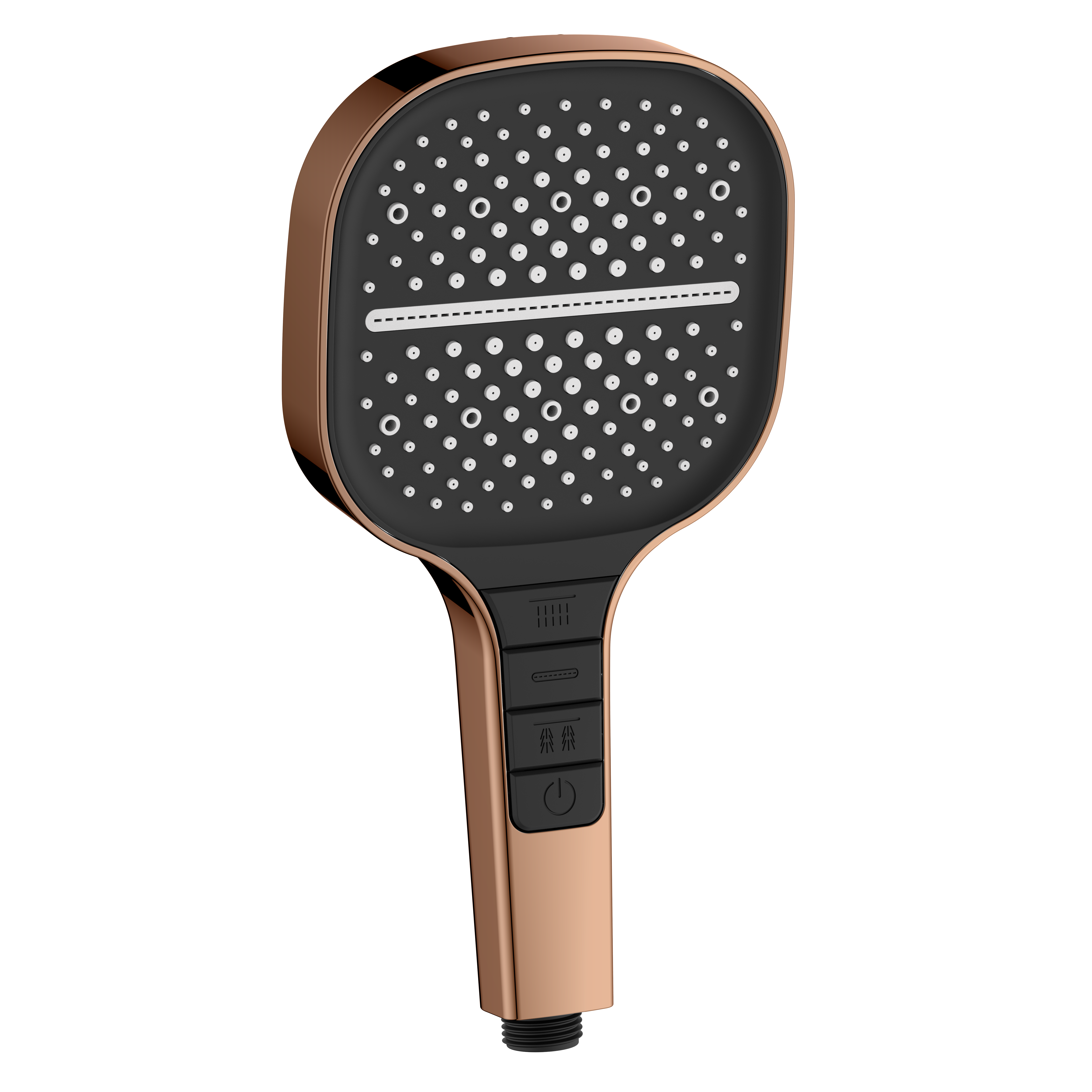 Alcachofa de ducha AQUASANIT Atlas cobre con 3 funciones | Leroy Merlin