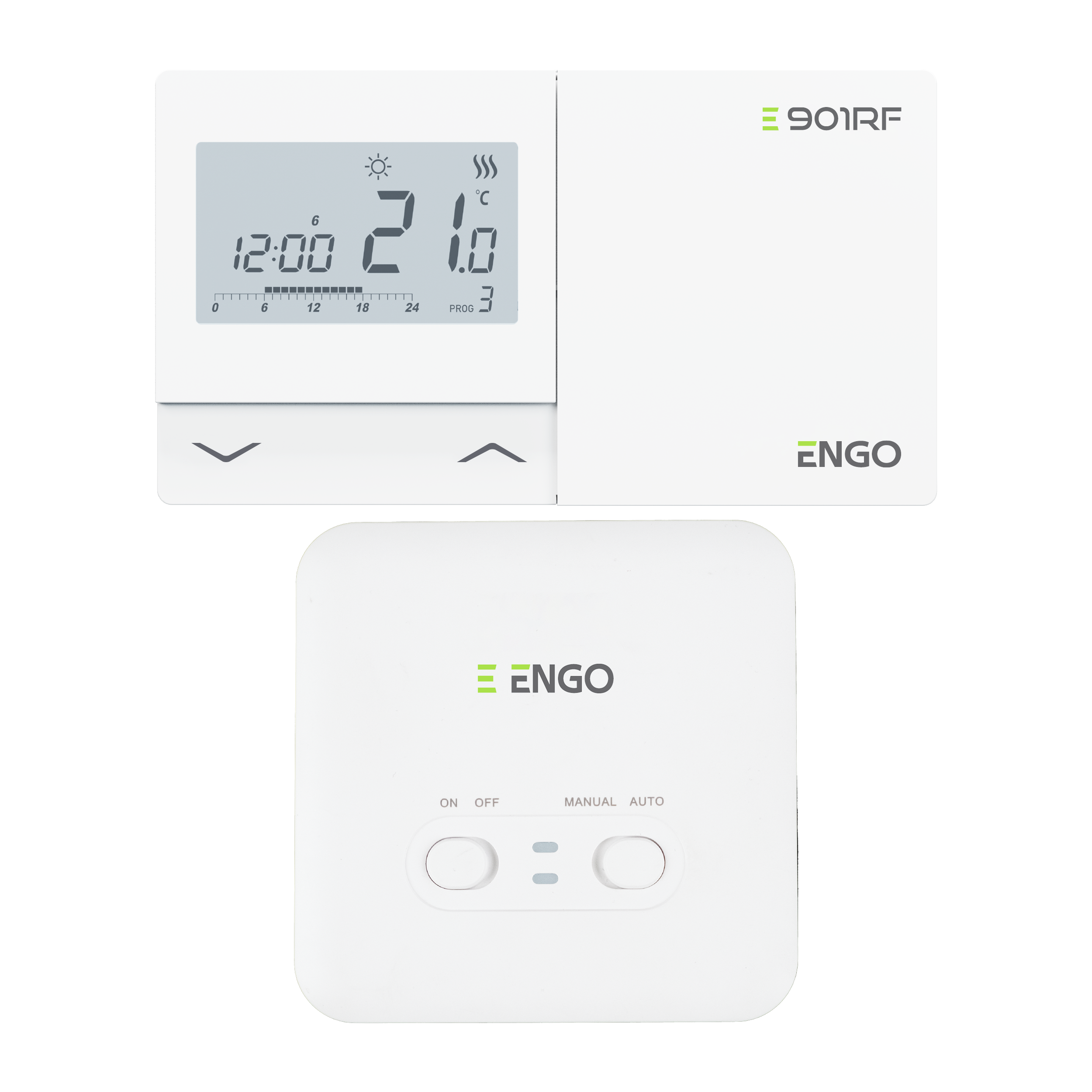 Bezprzewodowy, elektroniczny regulator temperatury-tygodniowy E901RF ENGO - Leroy Merlin