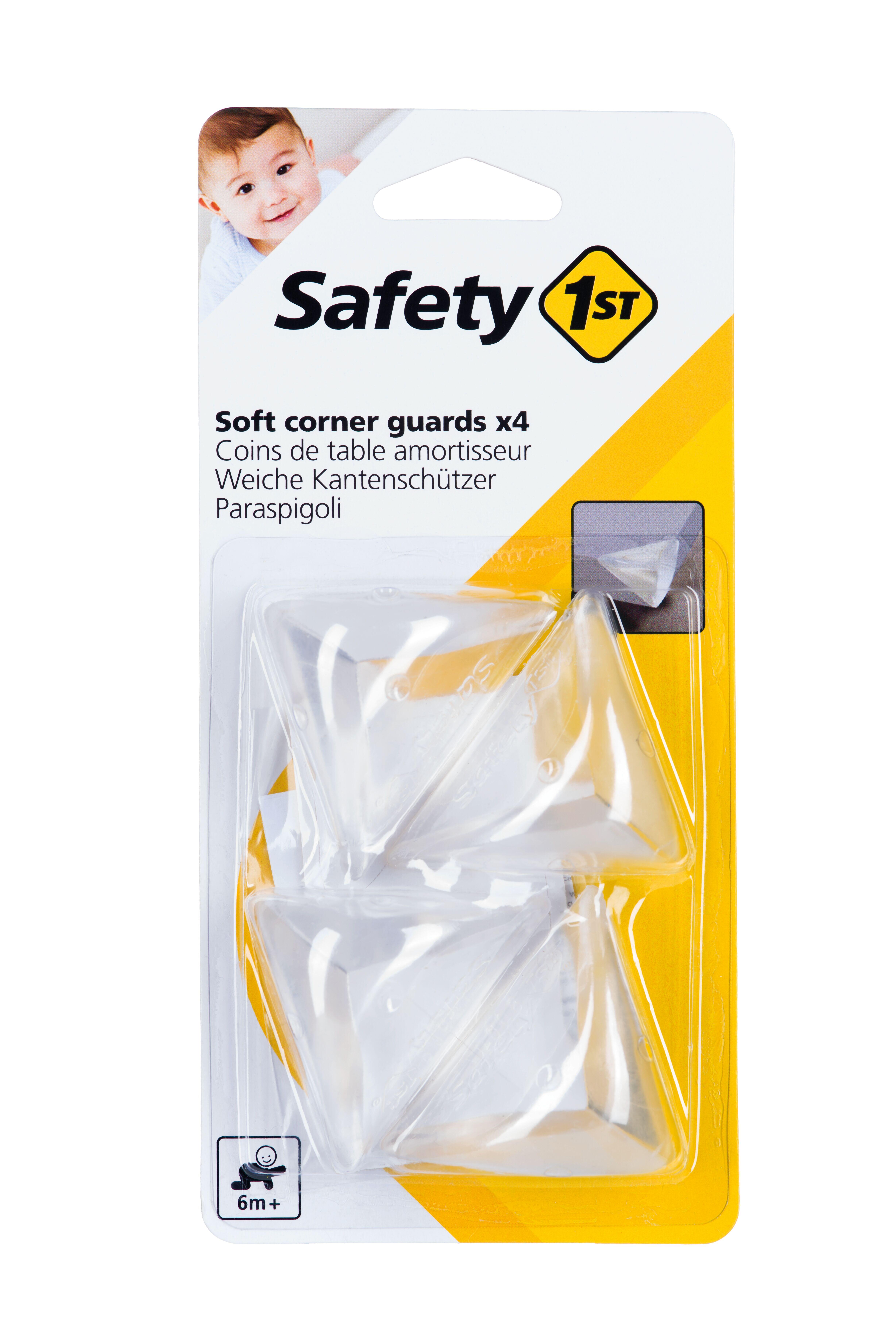 4 protections pour coin de table transparent SAFETY 1ST | Leroy Merlin