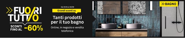 FUORI TUTTO: Bagno e arredo bagno | Leroy Merlin