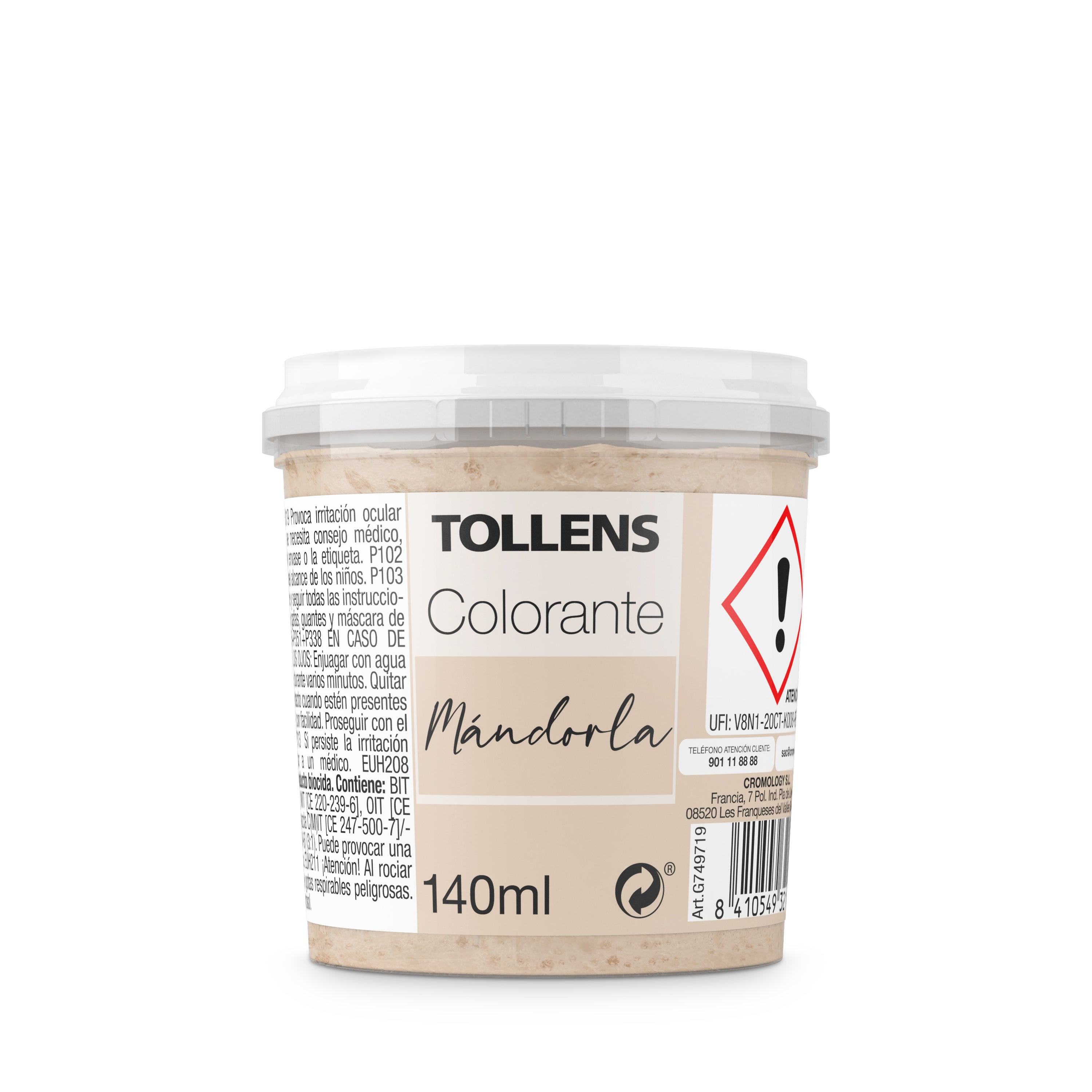 Colorante líquido TOLLENS color mandorla 140 ml interior | Leroy Merlin