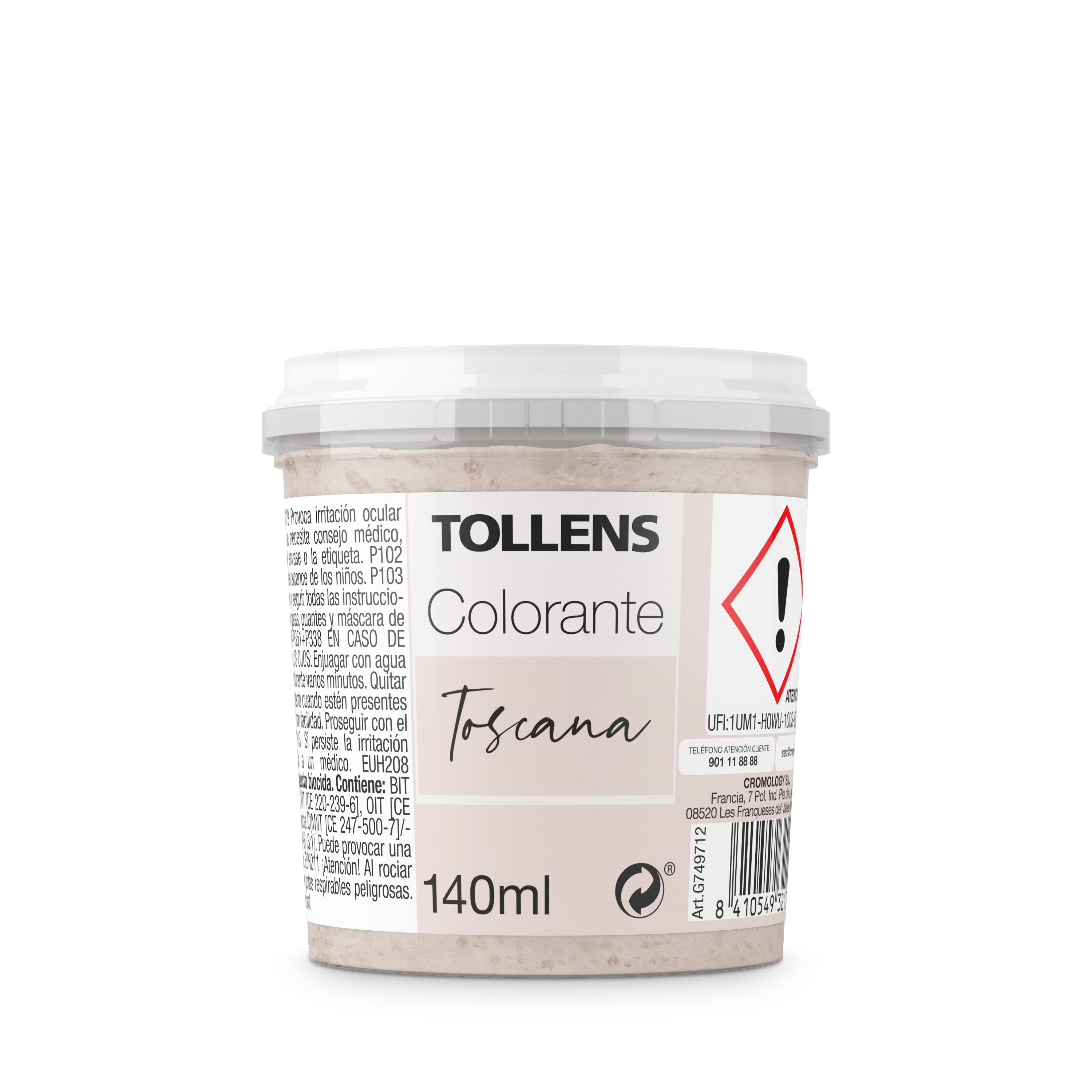 Colorante líquido TOLLENS color toscana 140 ml interior | Leroy Merlin