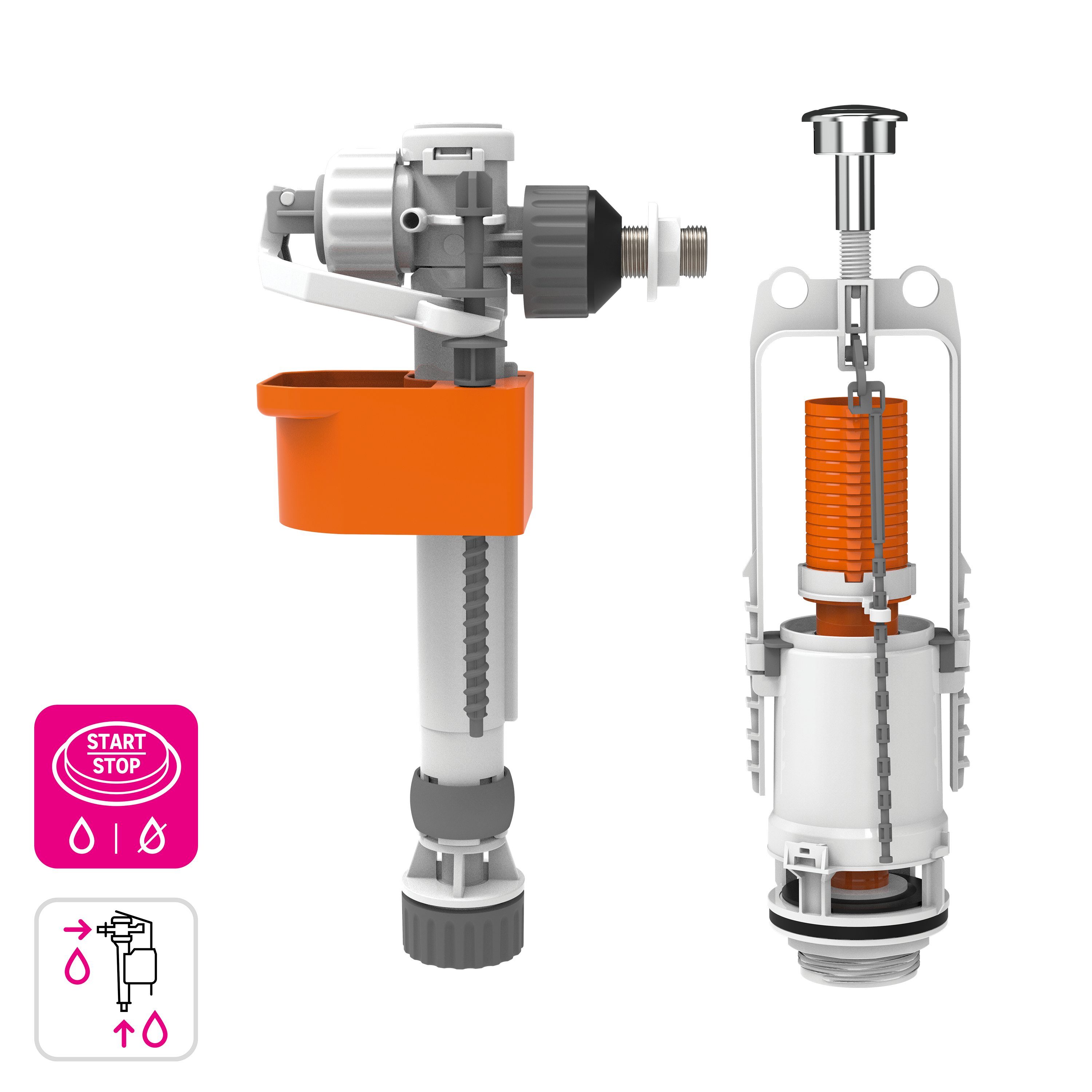 Kit chasse d'eau interrompable, EQUATION | Leroy Merlin