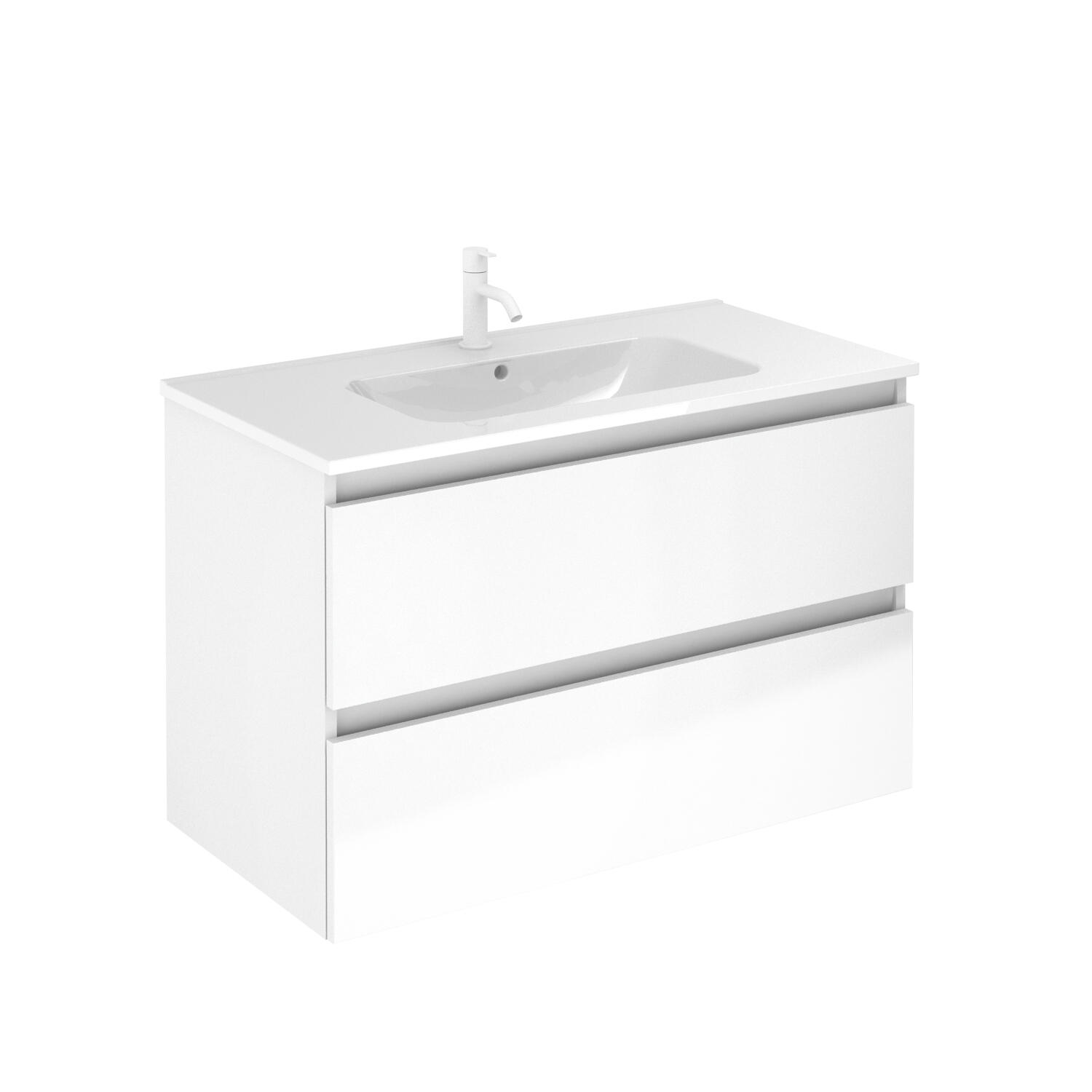 Mueble de baño Becco blanco 90x45 cm (lavabo no incluido) | Leroy Merlin