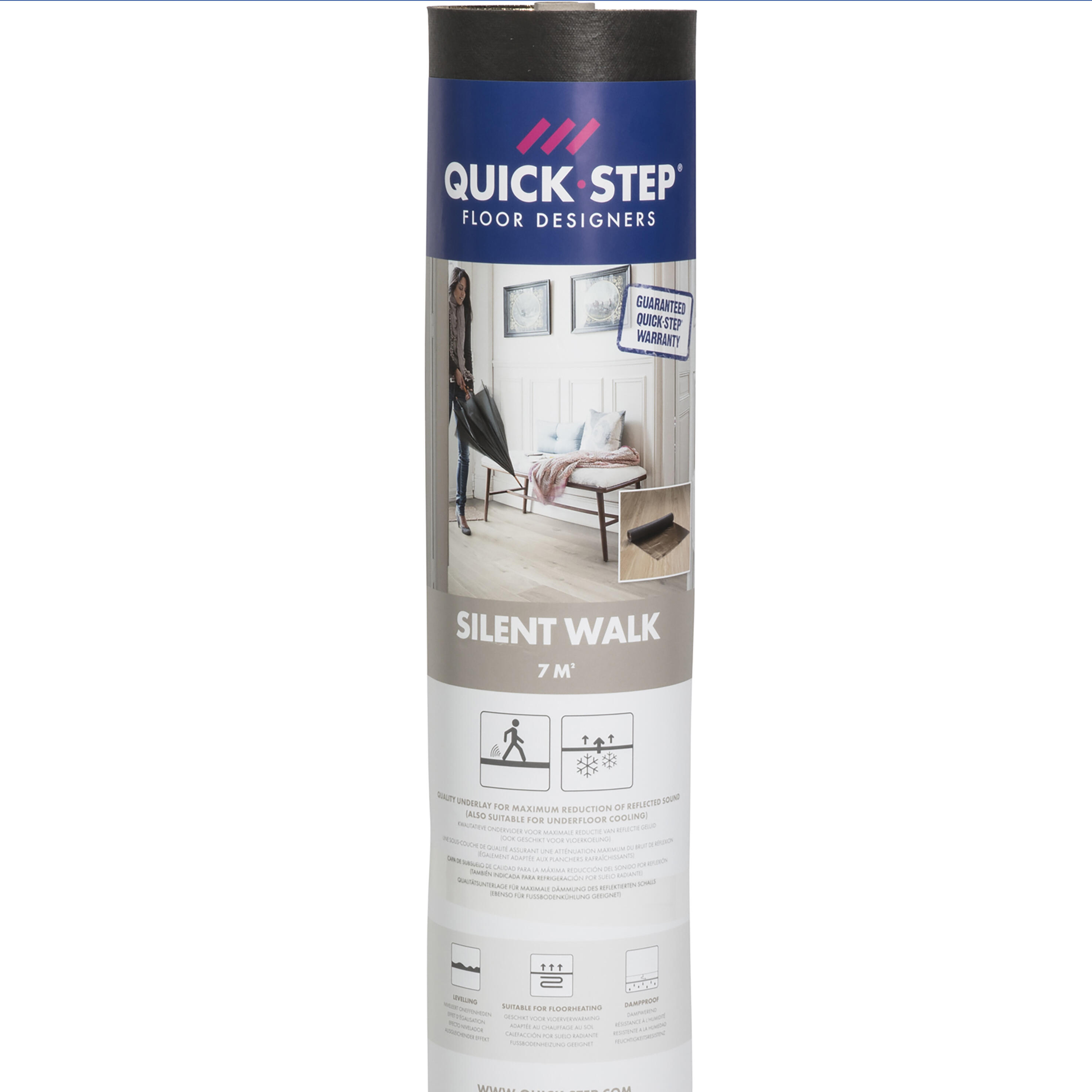 Sous-couche sol stratifié, Silentwalk Ep.2 mm SENS BY QUICK-STEP, 7 m² ...