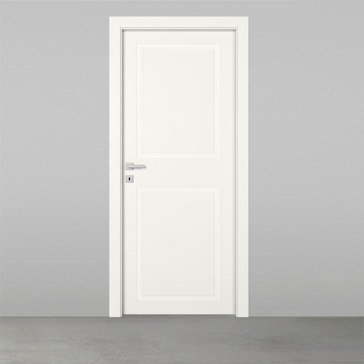 Porta tamburata battente Refine bianco L 80 x H 200 cm reversibile ...