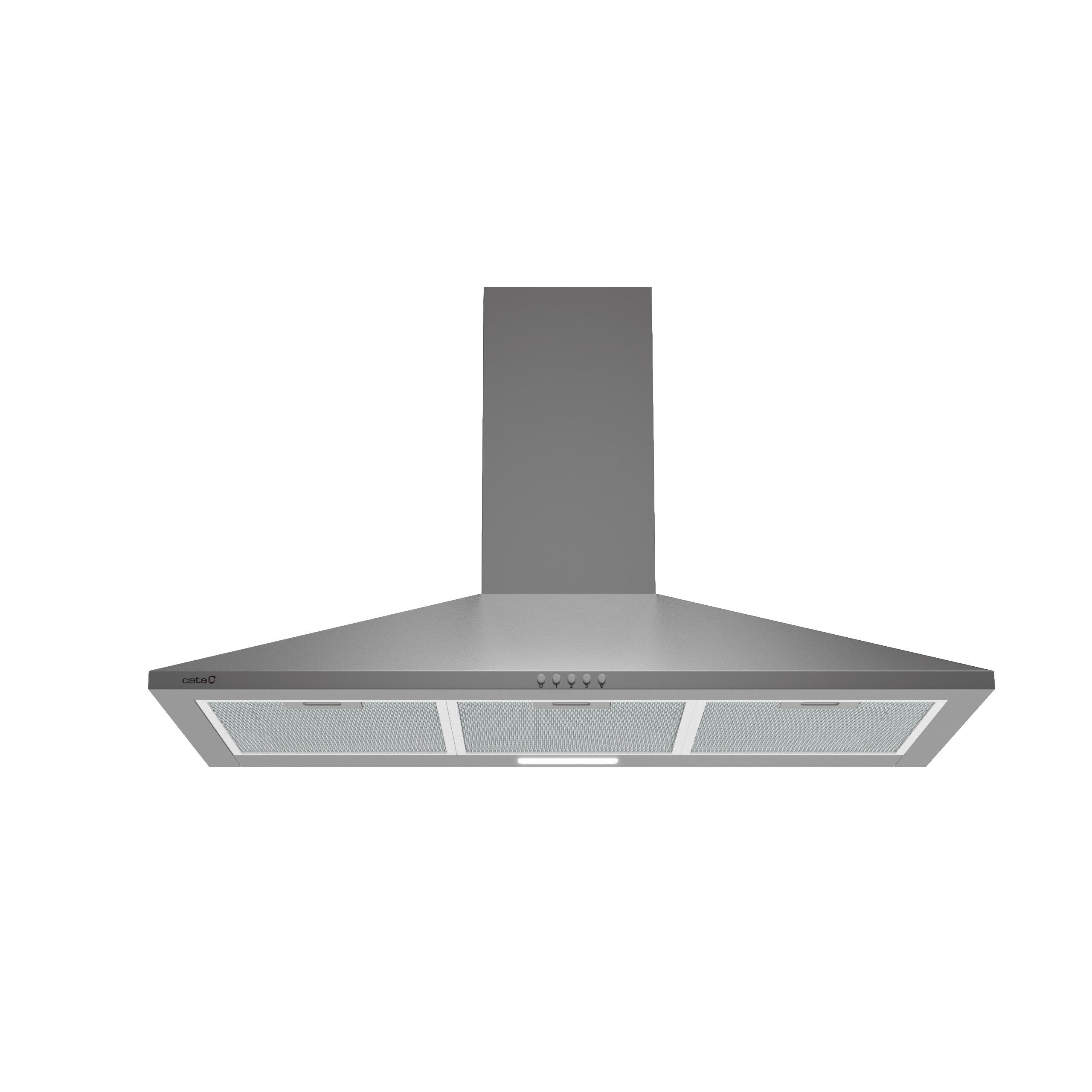 Hotte pyramide l.90 cm CATA V3-T900 Inox | Leroy Merlin