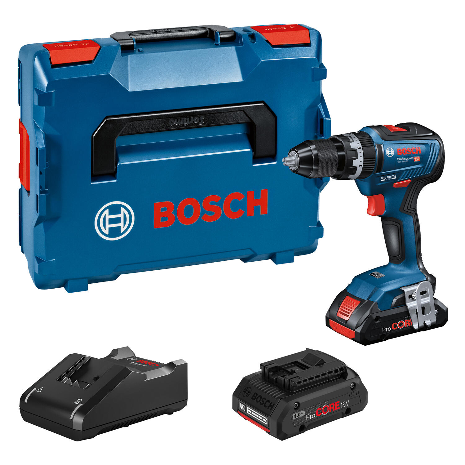 Perceuse visseuse à percussion sans fil 18V 2x4Ah - BOSCH PROFESSIONAL ...