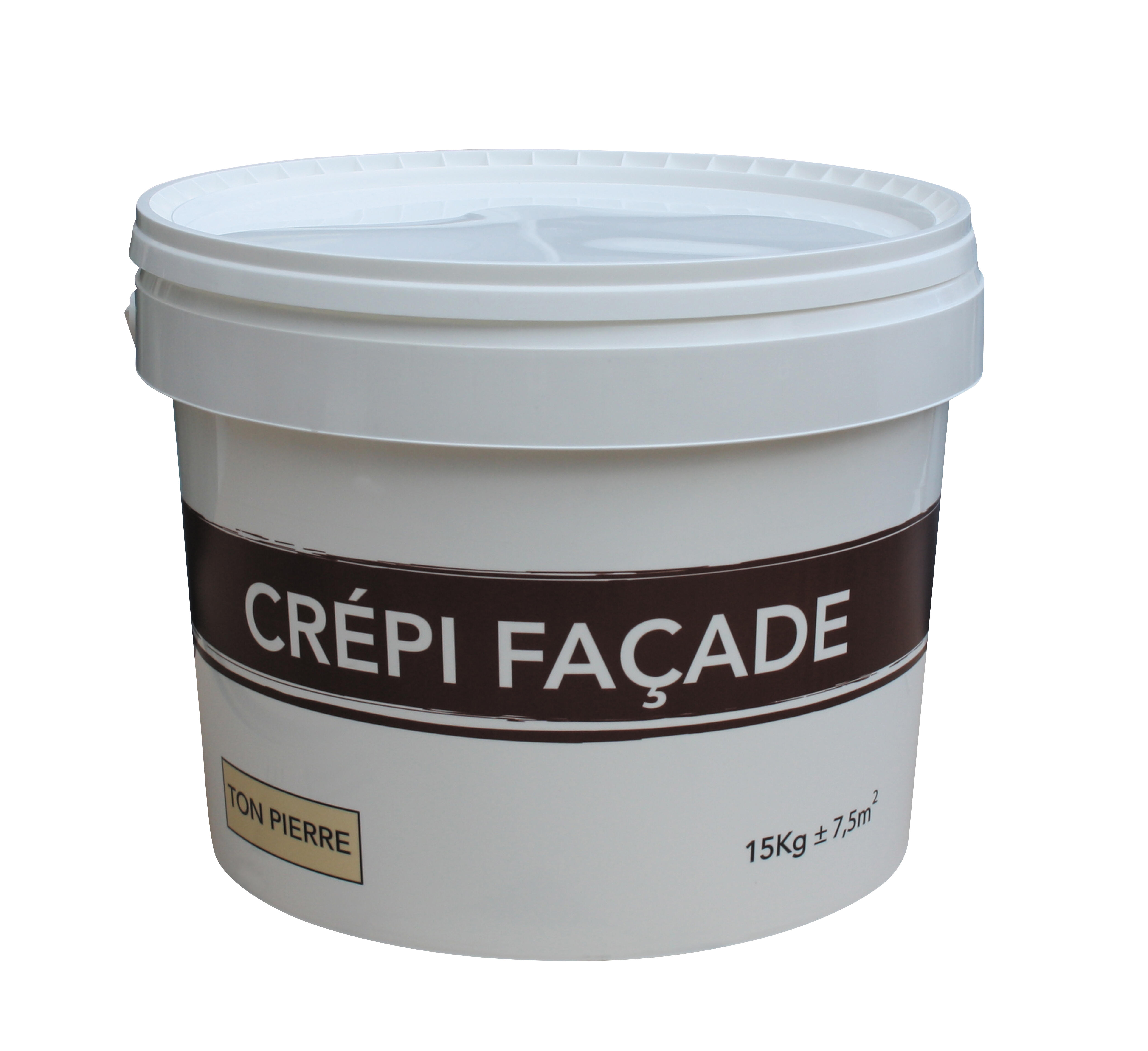 Crépi façade extérieur acrylique ton pierre 15 kg | Bricoman