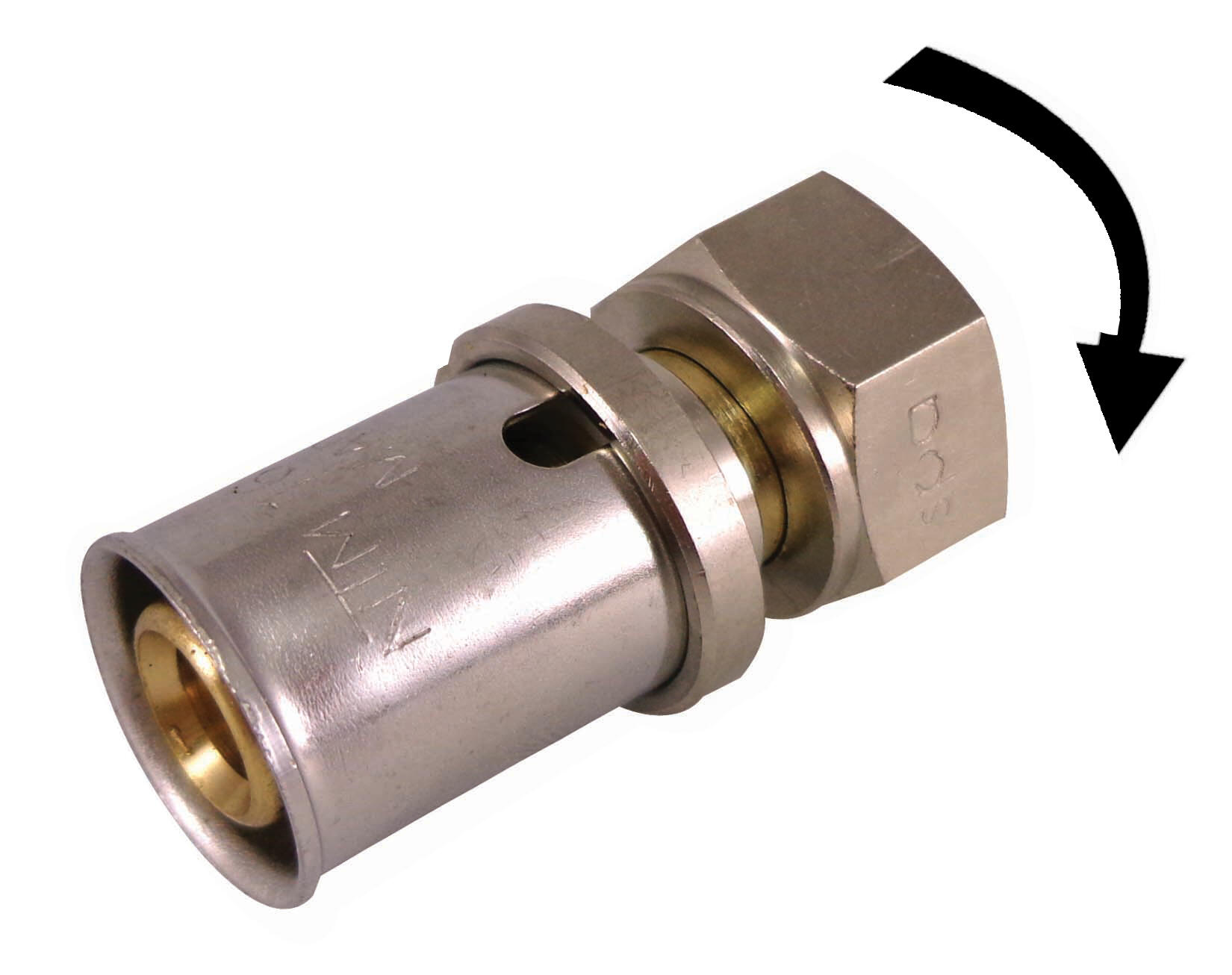 Raccord femelle écrou libre F.15x21(1/2'') multicouche à sertir Diam.16 mm - (lot de 10) | Bricoman