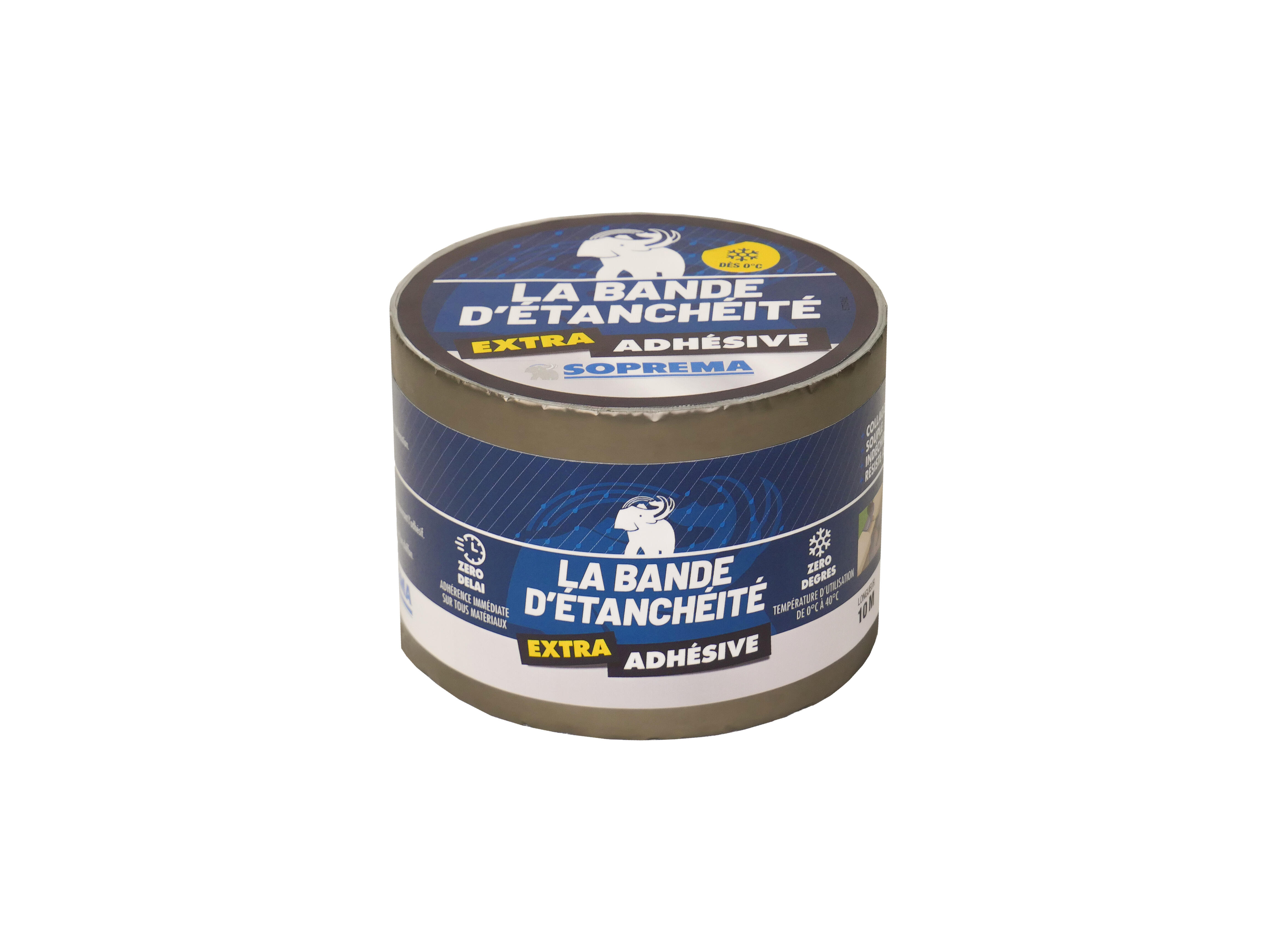 Bande d'étanchéité extra adhésive plomb L.10 x l.0,1 m - SOPREMA | Bricoman
