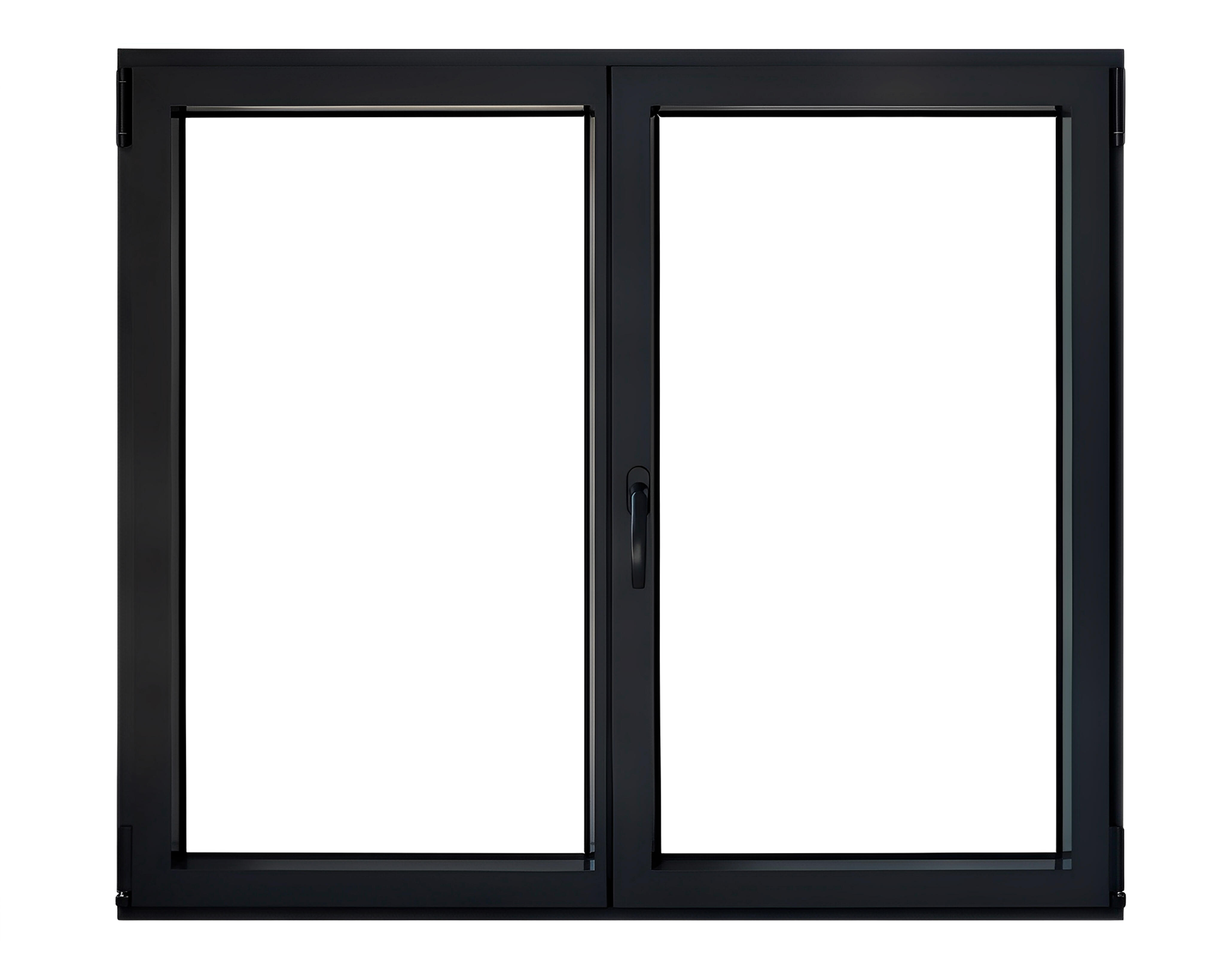 Fenêtre aluminium H.115 x l.100 cm ouvrant à la française 2 vantaux ...