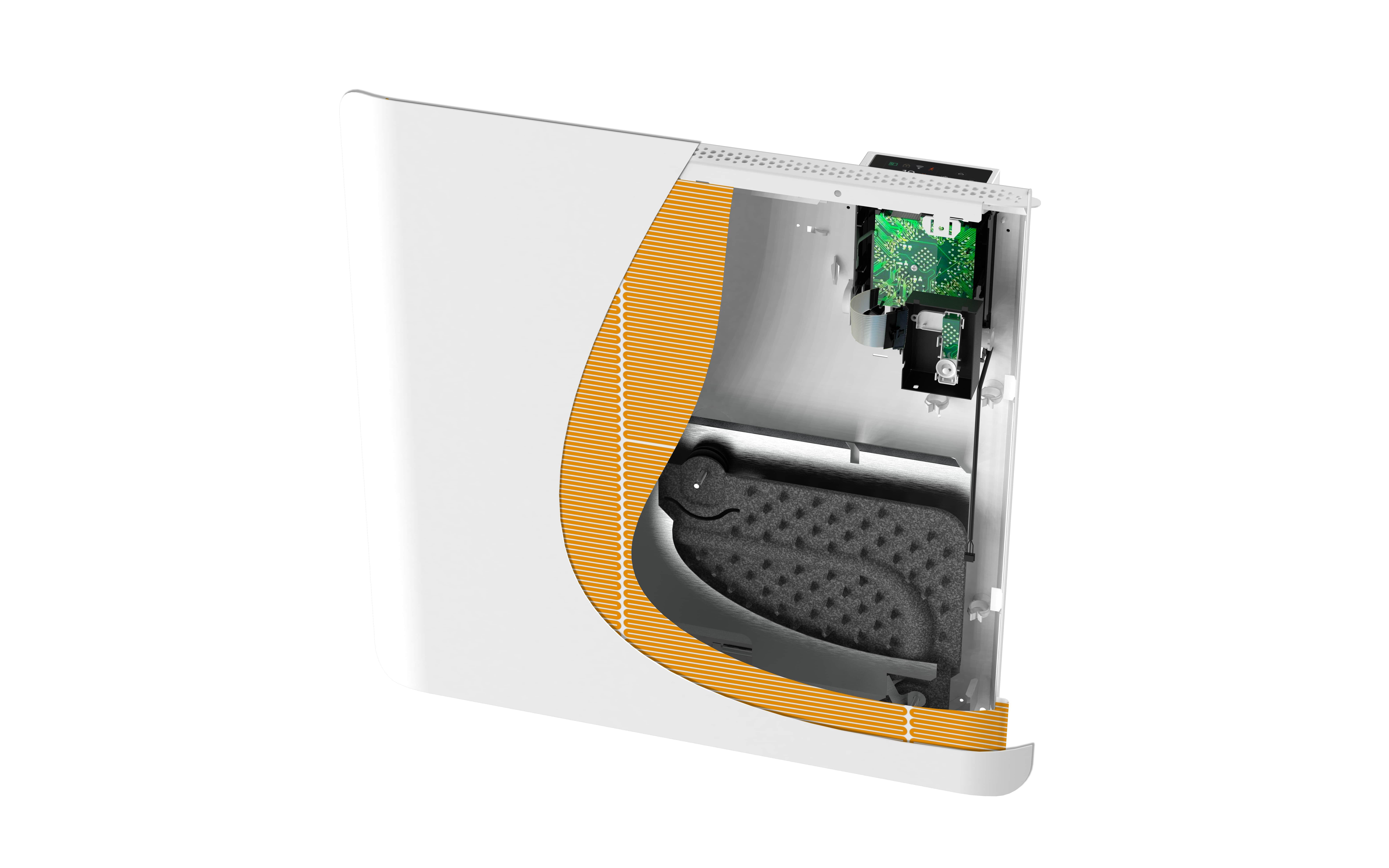 Radiateur électrique connecté double système de chauffe 1000W NOIROT ...