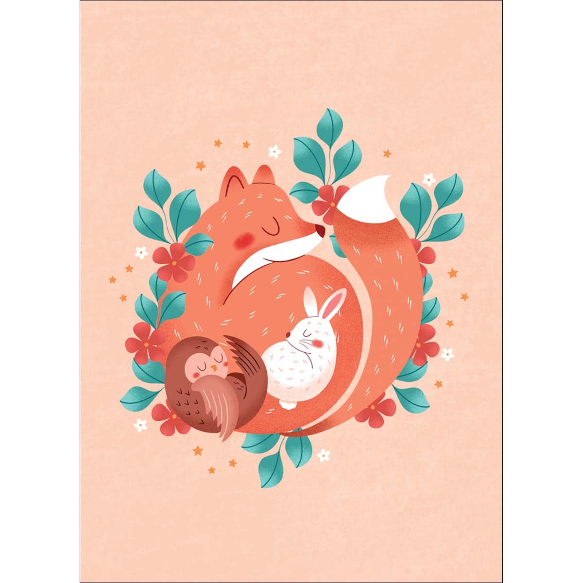 Affiche Renard, assorti BLUE ART l.80 x H.60 cm | Leroy Merlin