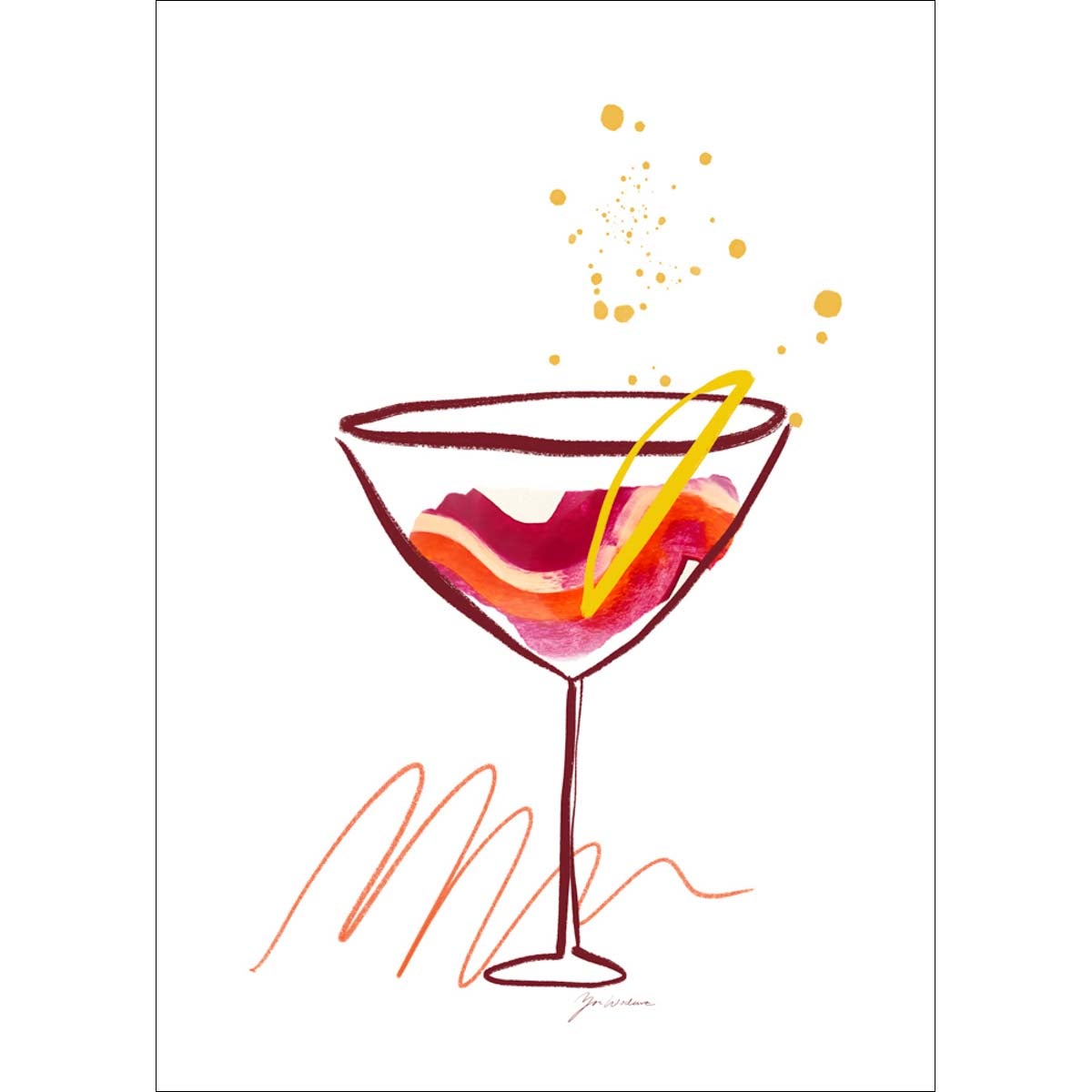 Affiche Cocktail, assorti BLUE ART l.50 x H.40 cm | Leroy Merlin