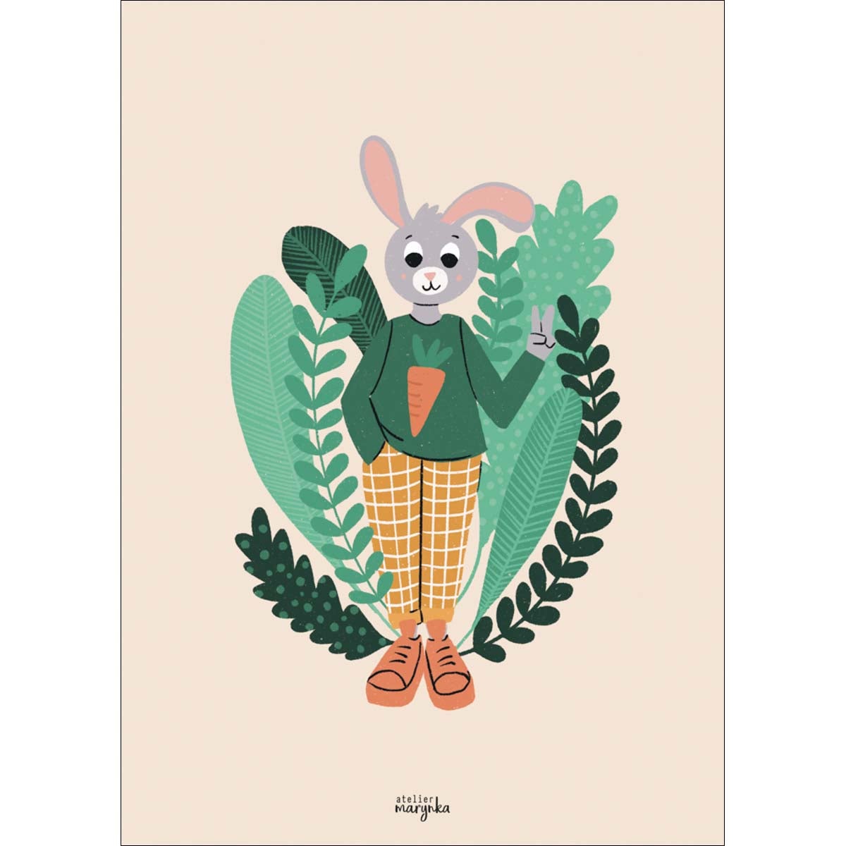 Affiche Lapin, assorti BLUE ART l.80 x H.60 cm | Leroy Merlin