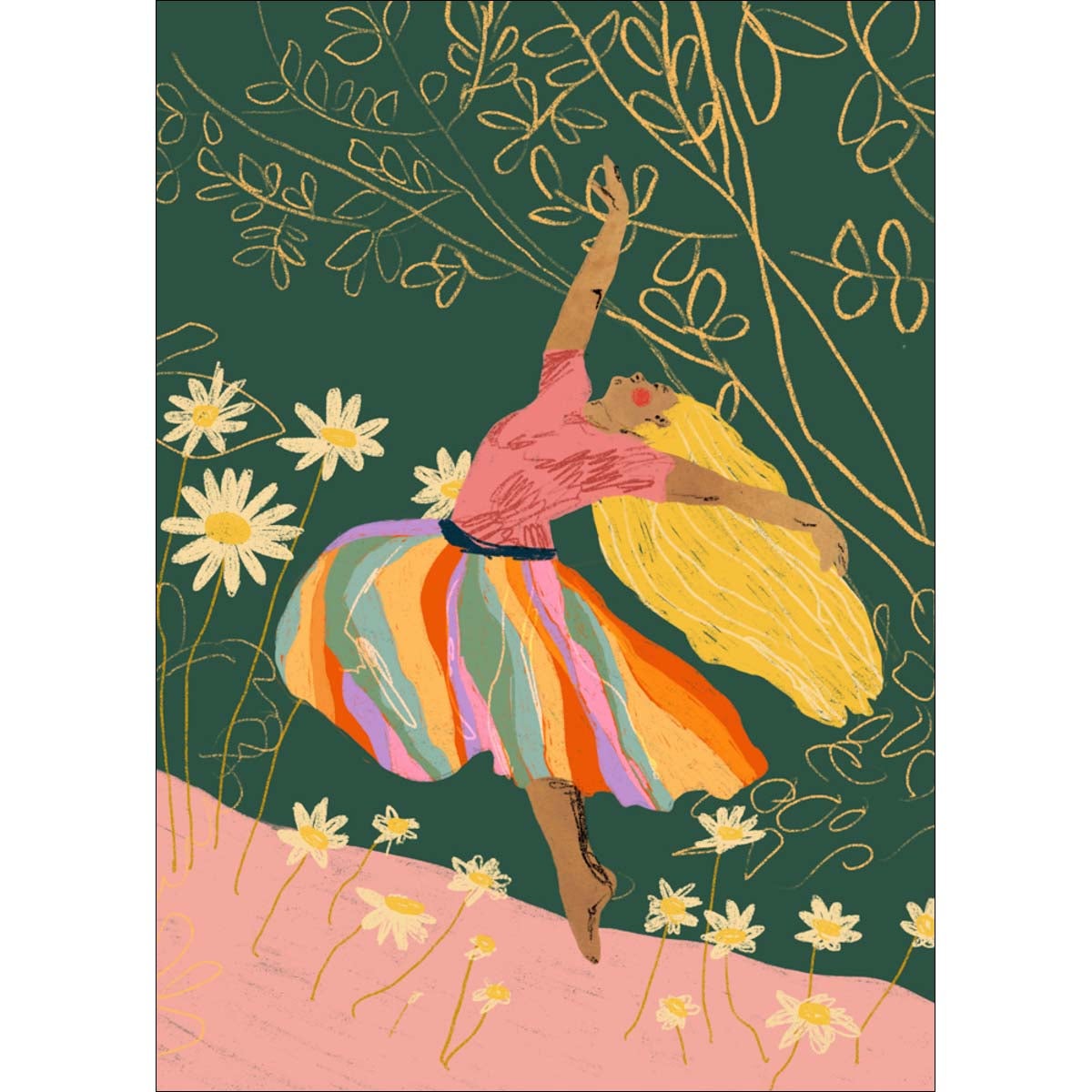 Affiche Floral home 2, assorti BLUE ART l.70 x H.50 cm | Leroy Merlin