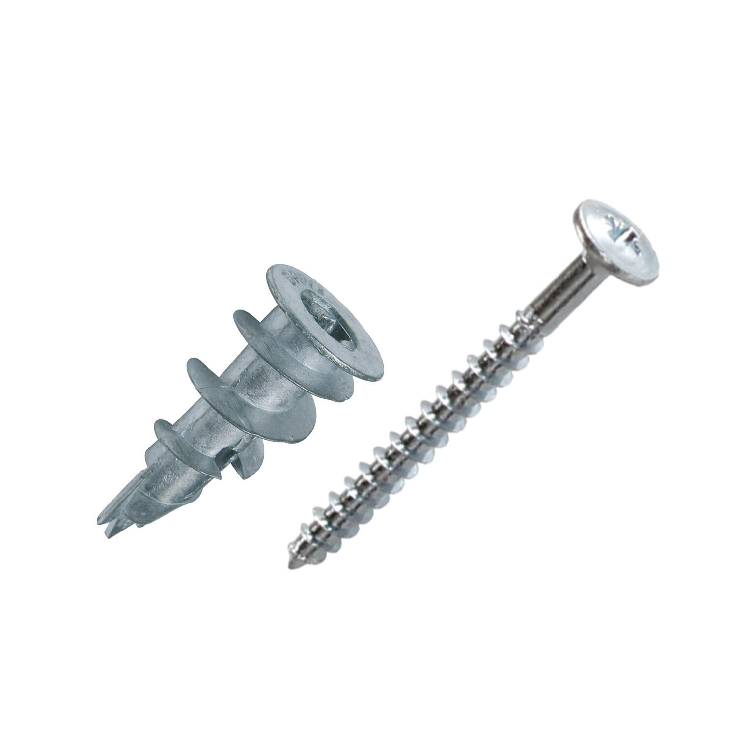 Cheville autoforeuse zamak driva + vis tête ronde Diam.4,5x35 mm x 50 ...