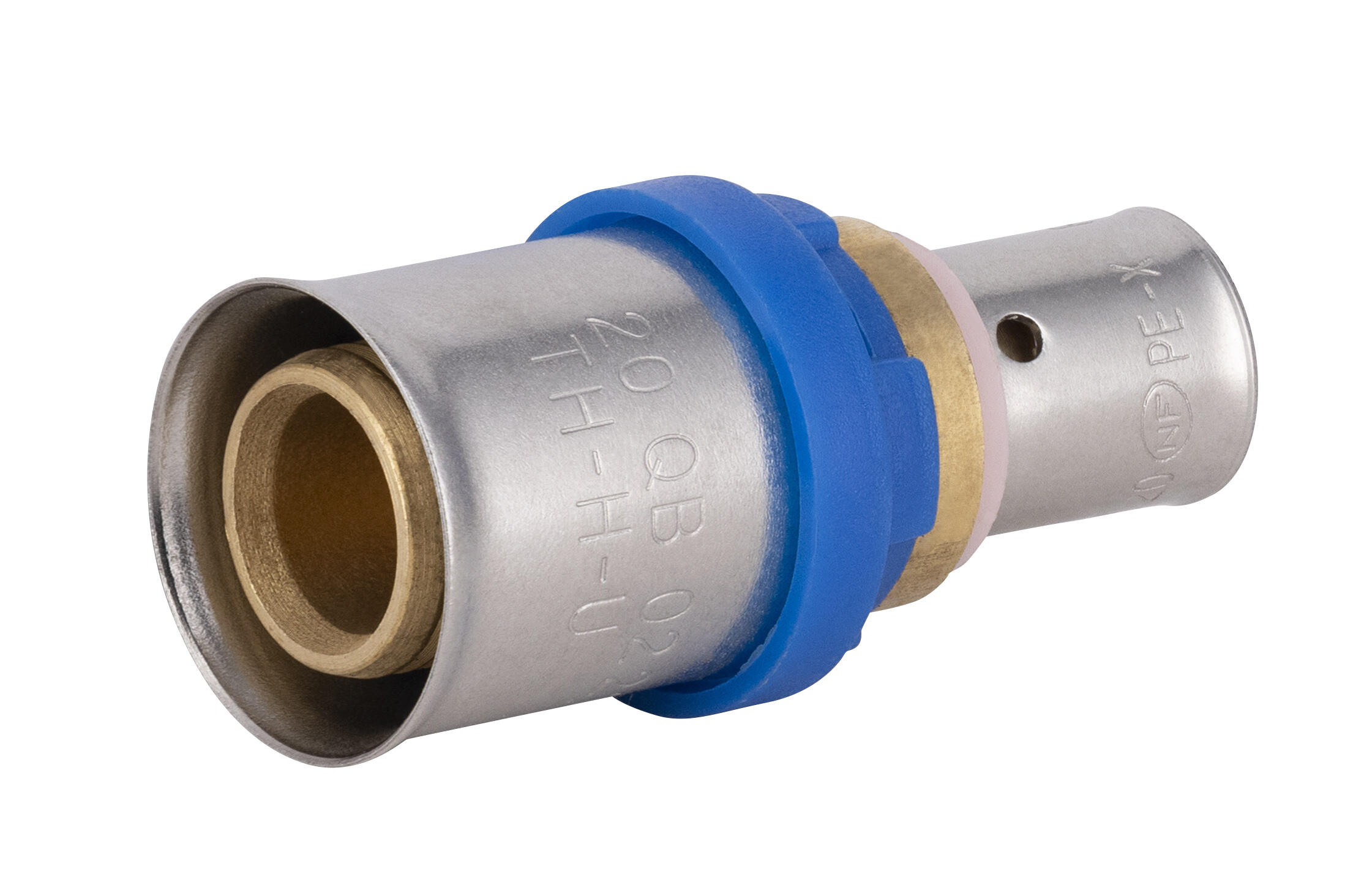 Raccord passerelle multicouche à sertir Diam.20 mm - PER à sertir Diam.12 mm | Bricoman