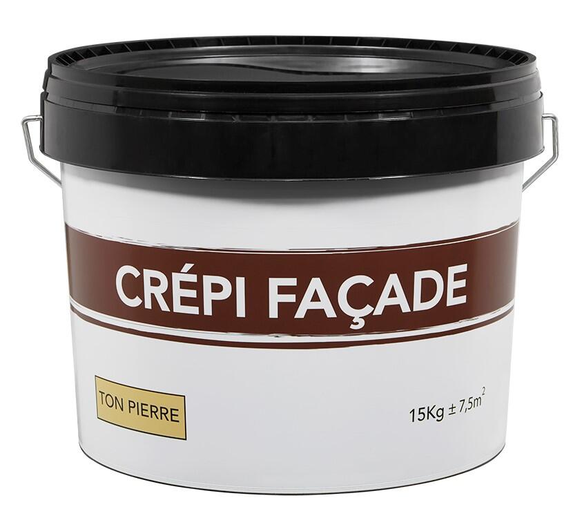 Crépi façade extérieur acrylique ton pierre 15 kg | Bricoman