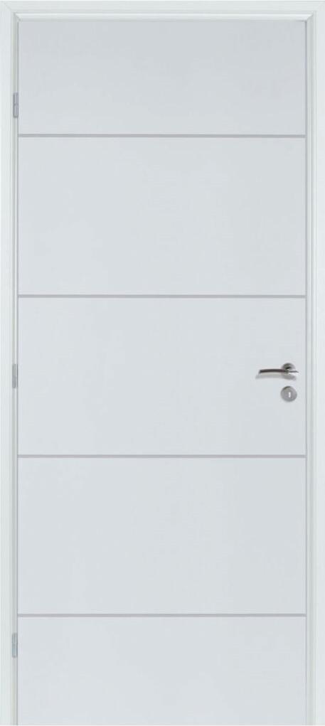 Bloc-porte prépeint alvéolaire graphik ketch poussant droit Huiss.90 mm ...