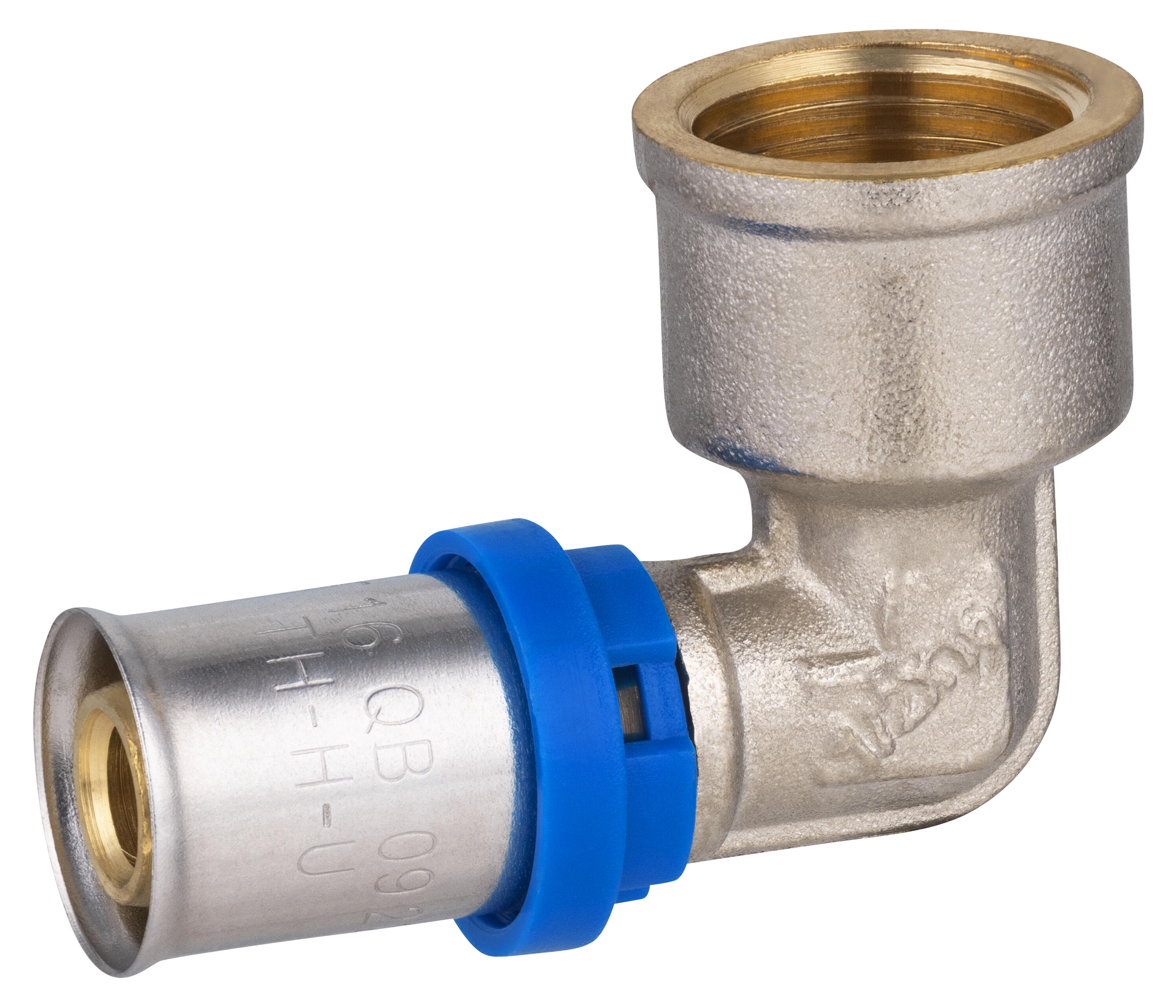 Raccord coude femelle F.15x21(1/2'') multicouche à sertir Diam.16 mm | Bricoman