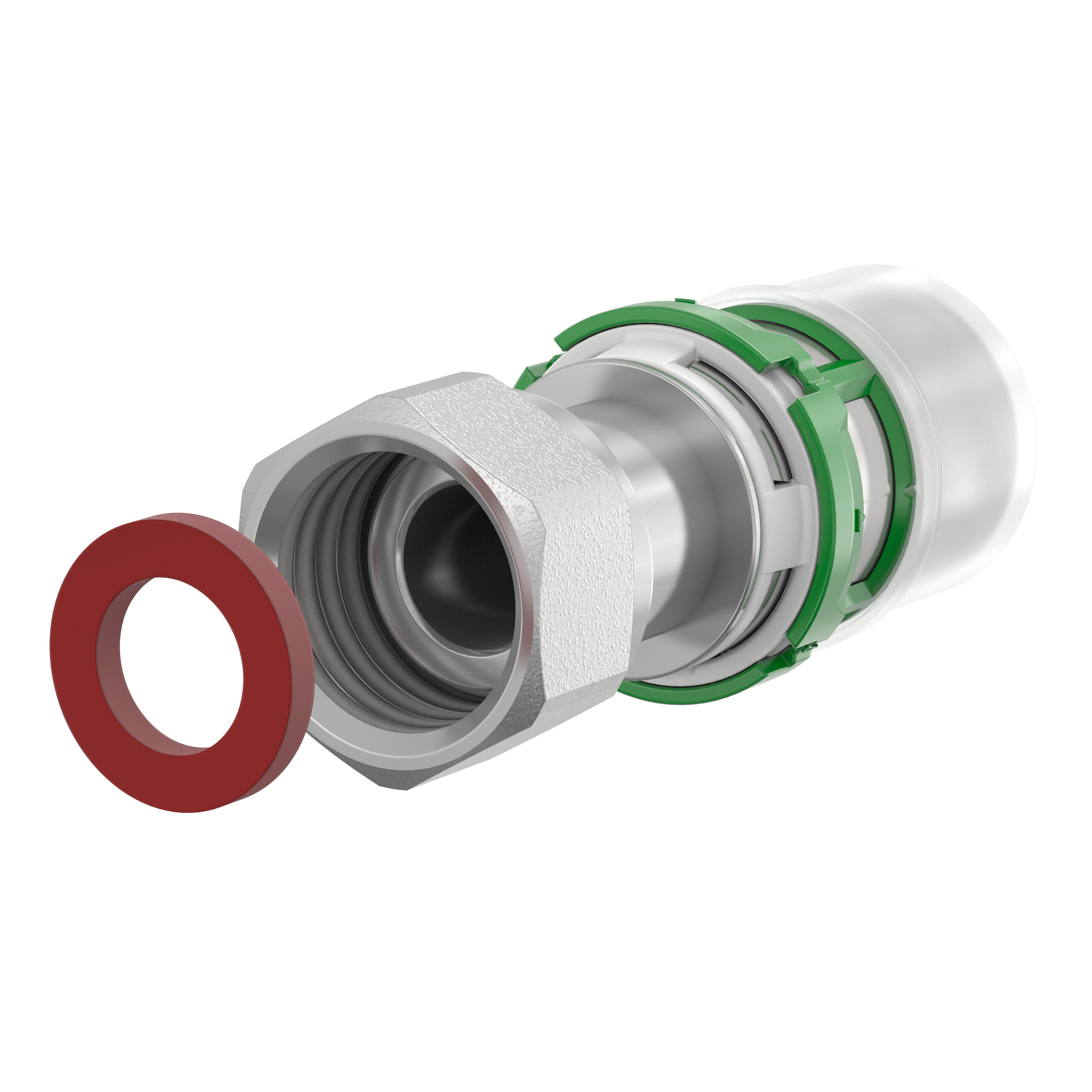 Raccord femelle écrou libre F.15x21(1/2'') multicouche à sertir Diam.20 mm - COMAP (lot de 2 ...