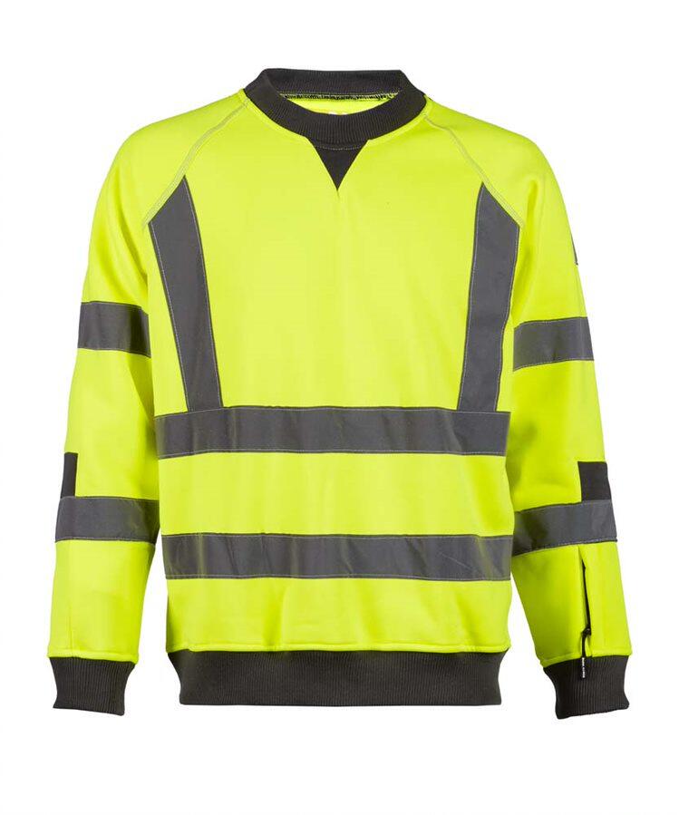 PULL HAUTE VISIBILITE JAUNE FLUO 4XL | Bricoman