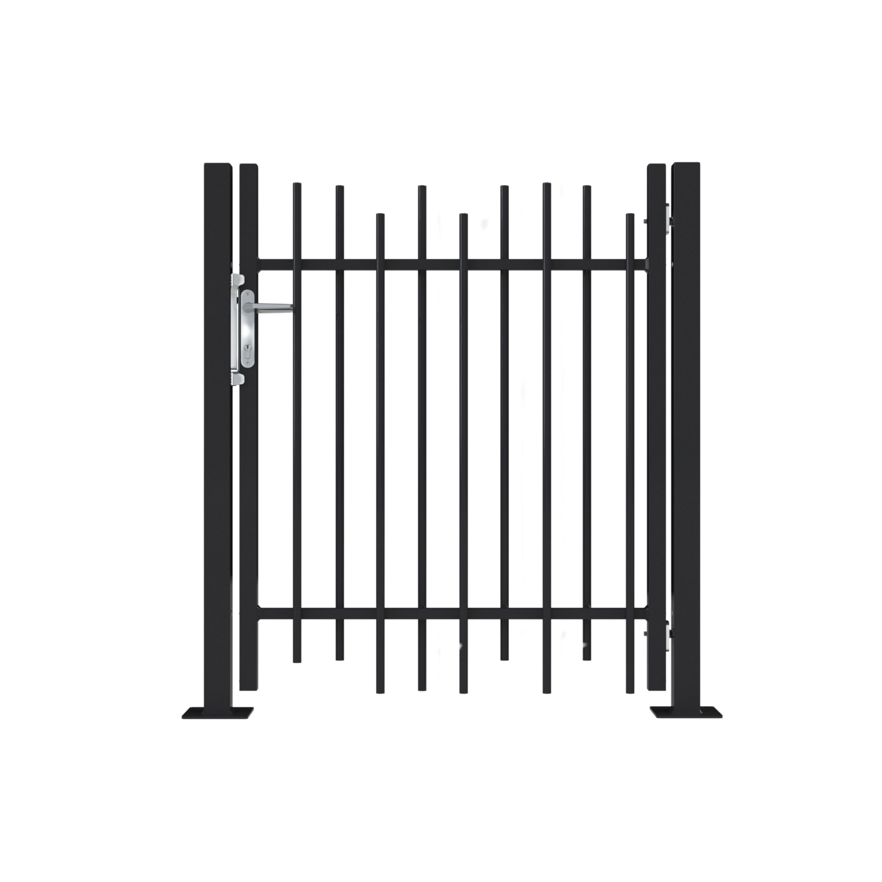 Portillon Elixir Pur Noir sablé sur platine soudée DIRICKX, l.100x H ...