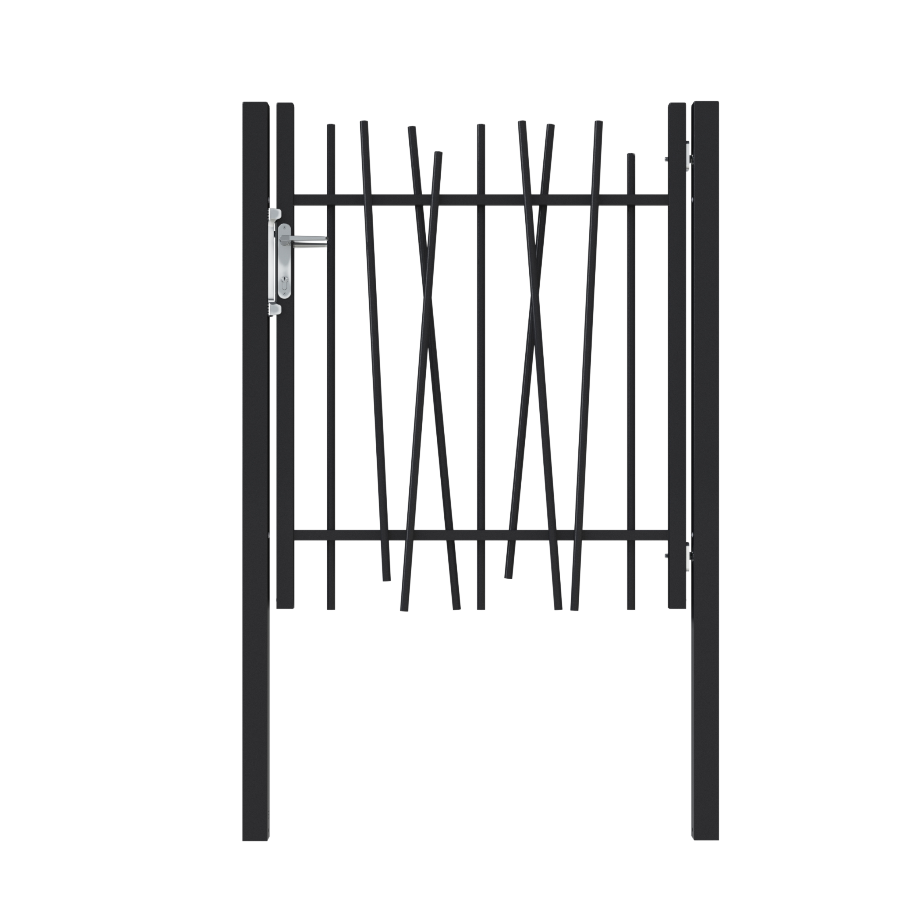 Portillon Elixir Tao Noir sablé à sceller DIRICKX, l.100x H.120 cm ...