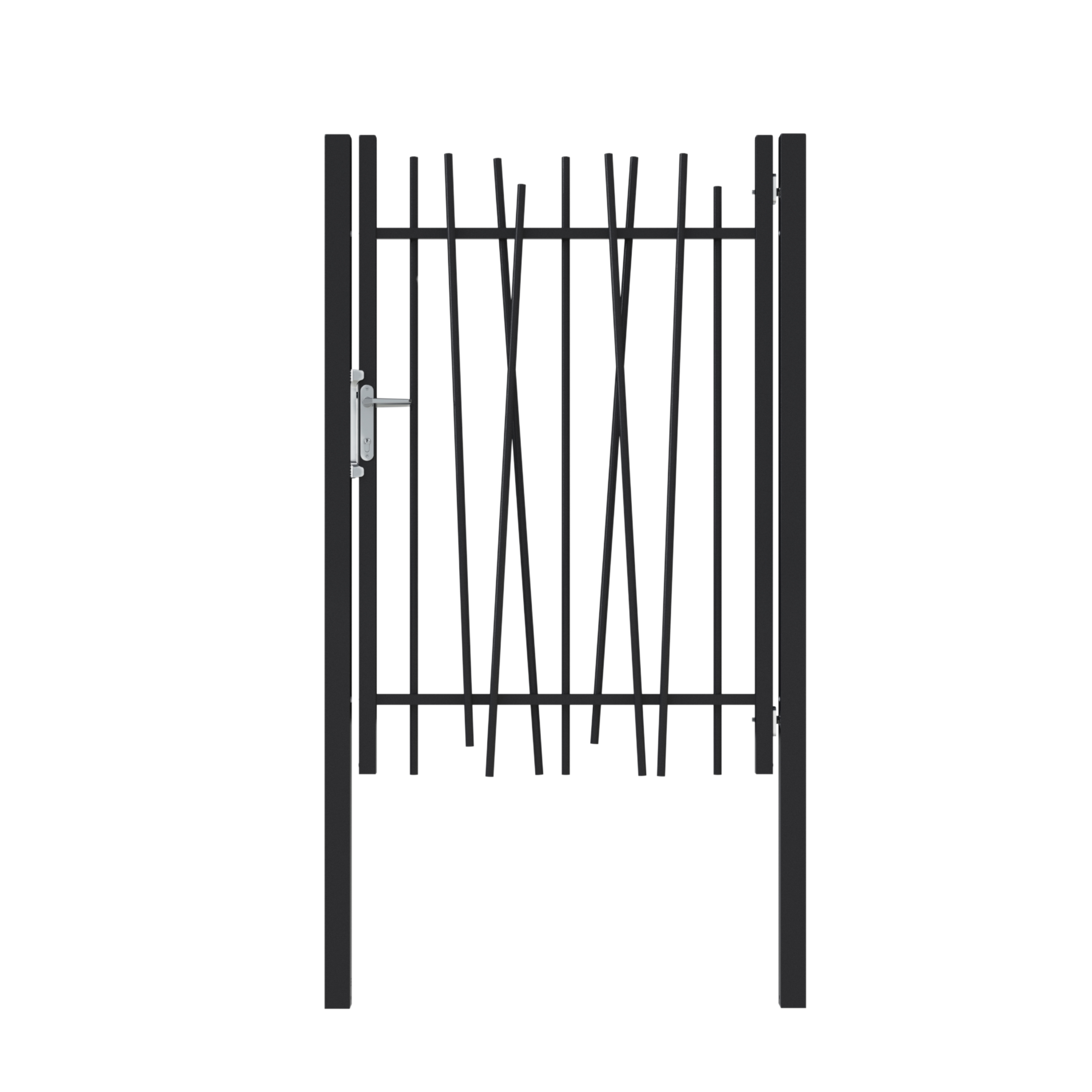 Portillon Elixir Tao Noir sablé à sceller DIRICKX, l.100x H.150 cm ...