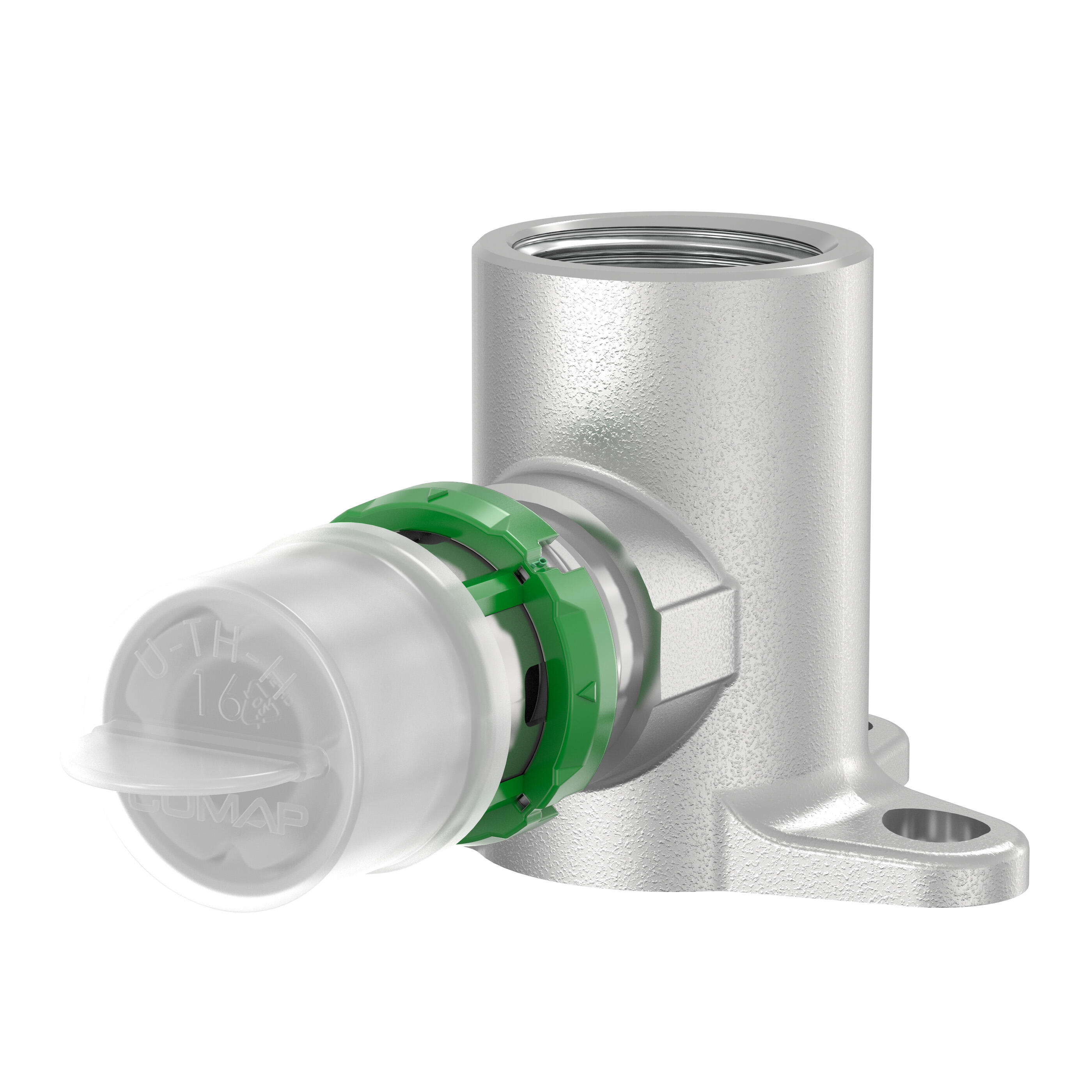 Raccord coude applique femelle F.15x21(1/2'') multicouche à sertir Diam.20 mm - COMAP (lot de 2 ...