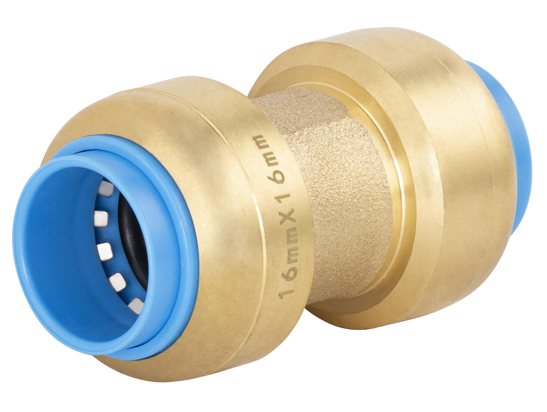 Raccord jonction égale universel cuivre / multicouche / PER automatique Diam.16 mm - TOUT PUSH ...