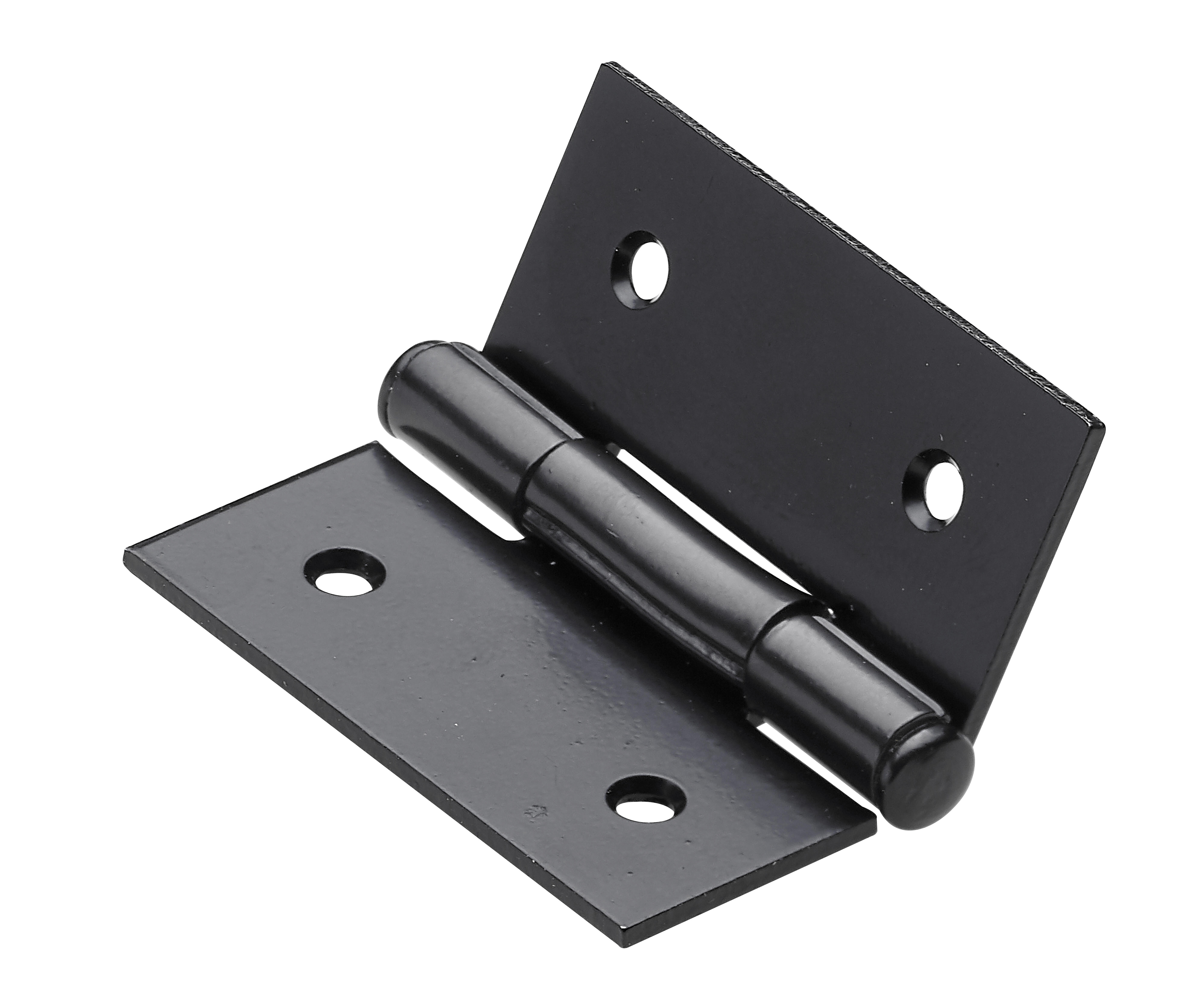 Charnière simple acier noir 30 x 30 mm 2 pièces - HETTICH | Bricoman