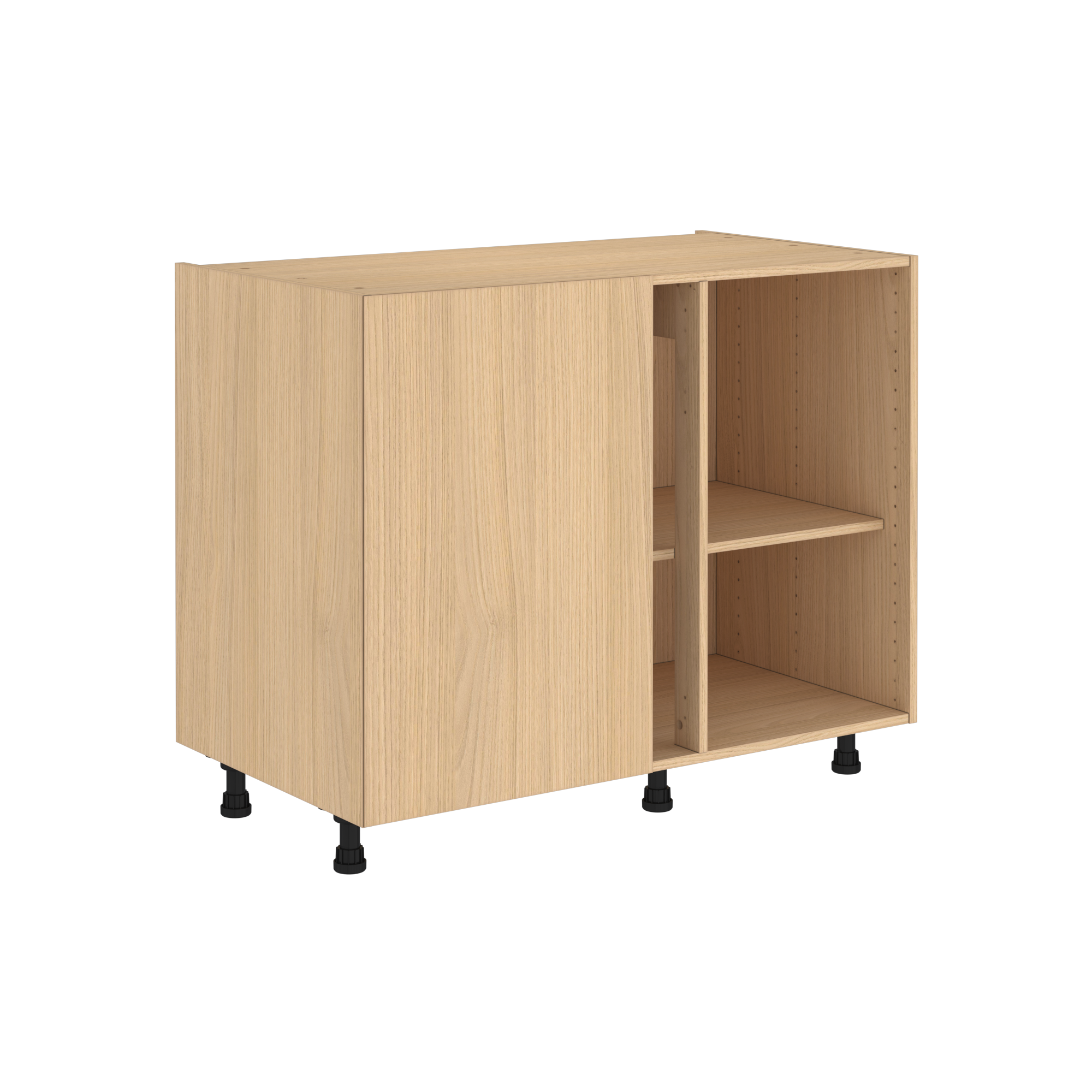 Caisson bas de cuisine DELINIA ID chêne H.77 x l.106 x P.58 cm | Leroy ...