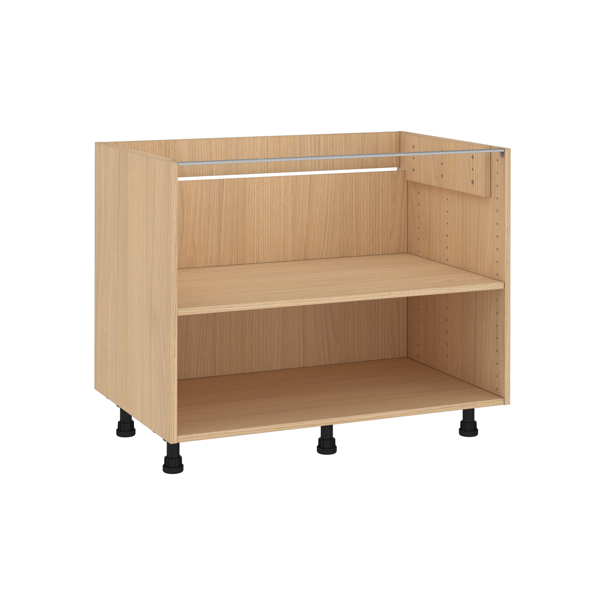 Caisson bas de cuisine DELINIA ID effet bois H.64 x l.90 x P.58 cm ...