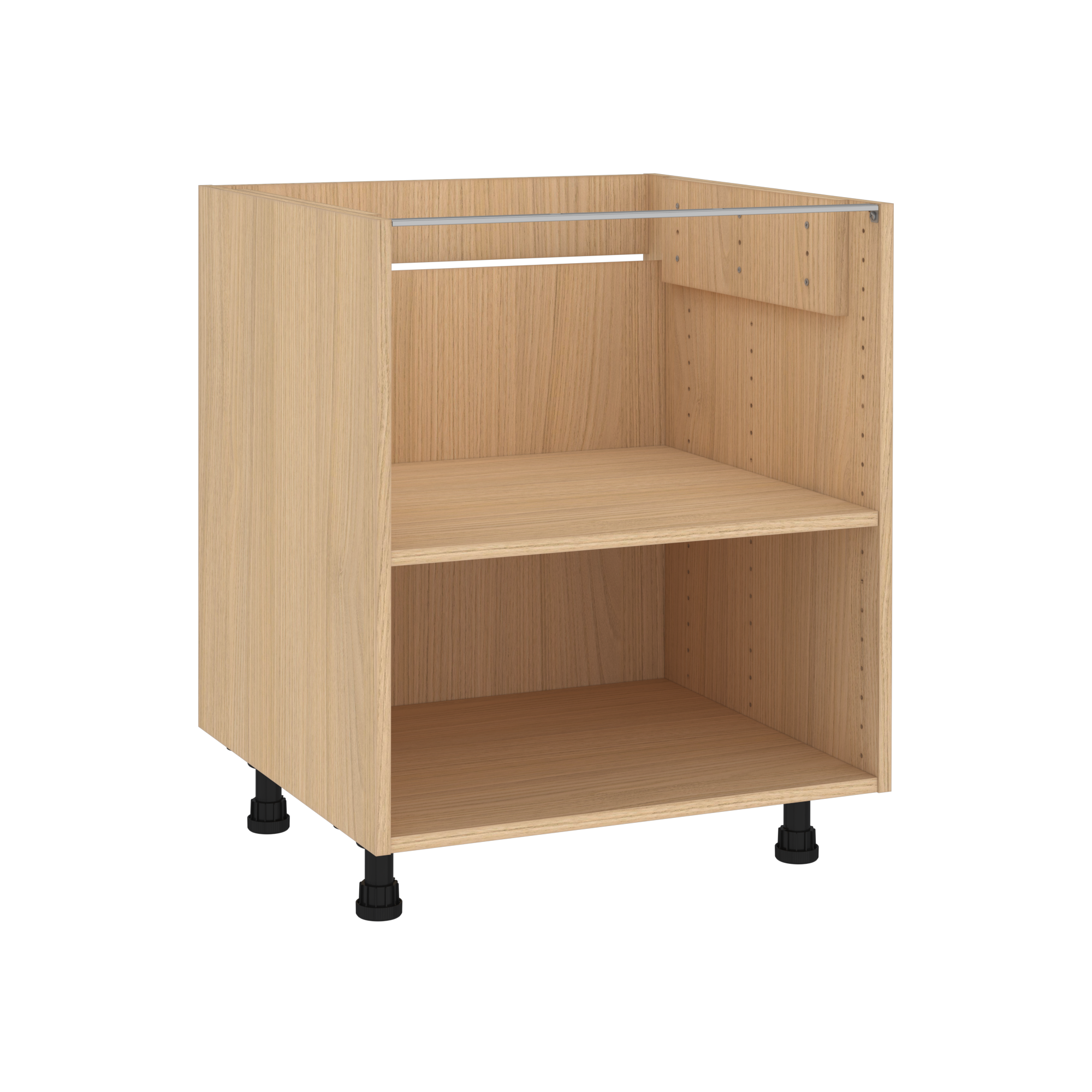 Caisson bas de cuisine DELINIA ID effet bois H.64 x l.60 x P.58 cm ...